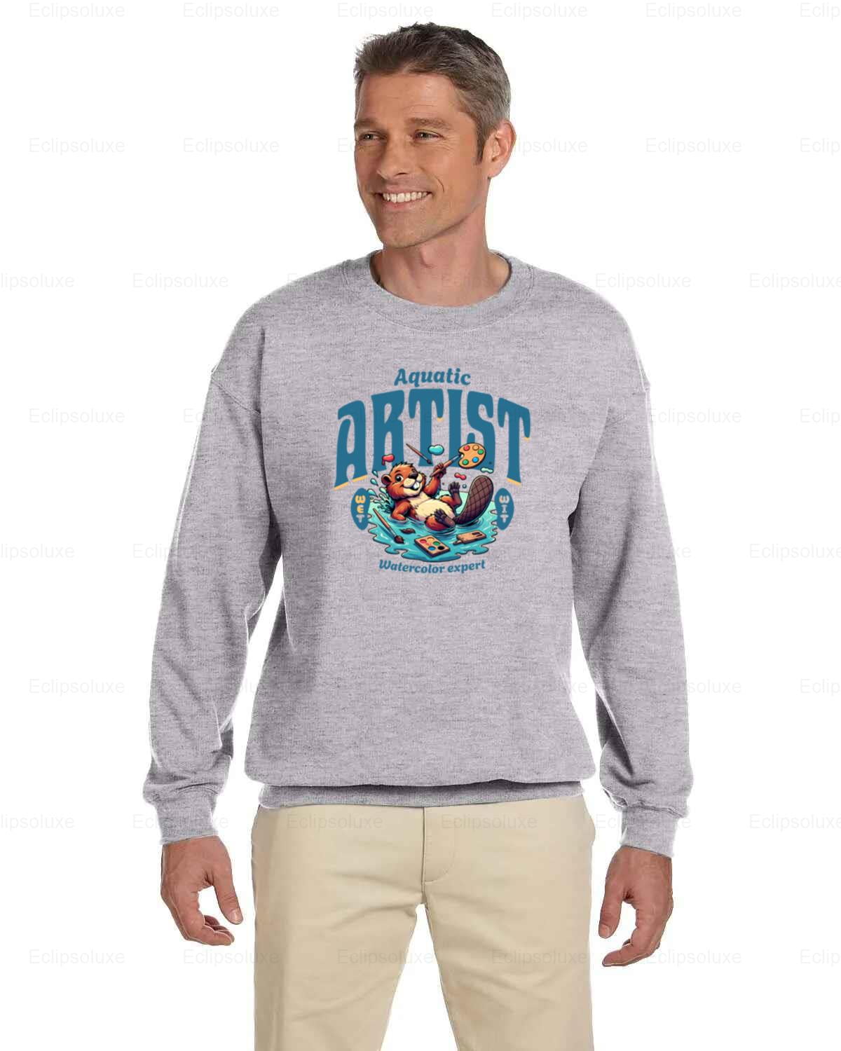 Aquatic Artist Sweatshirt Ocean Inspired Design Creative Beachside Soul ...