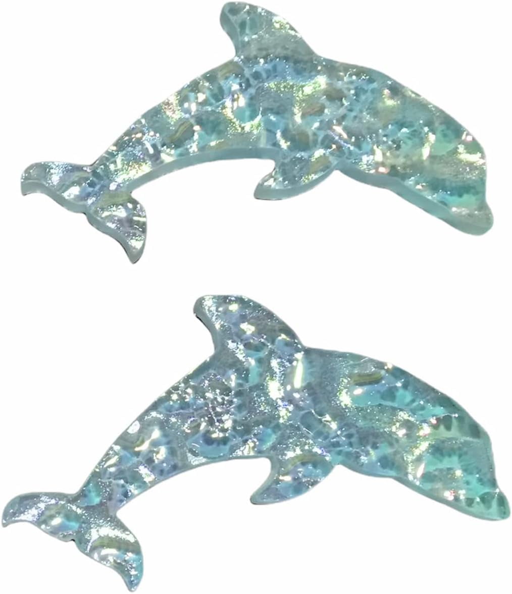 Aquatic Custom Tile Dolphin Glass Swimming Pool Step Marker Mosaic (5 ...