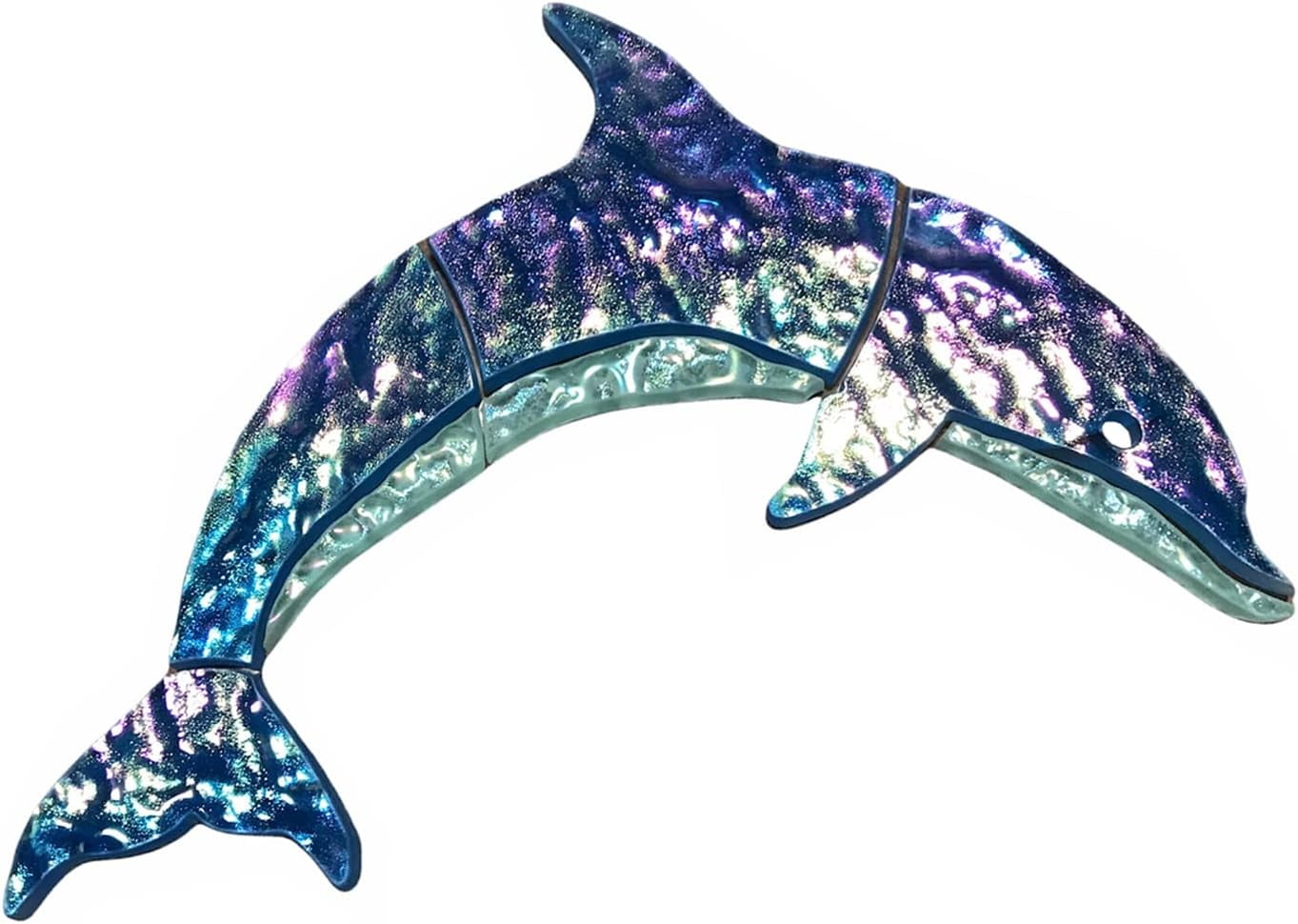 Aquatic Custom Tile Two Tone Dolphin Glass Swimming Pool Step Marker ...
