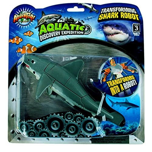 Aquatic Discovery Expedition Transforming Shark Robot Toy - Walmart.com