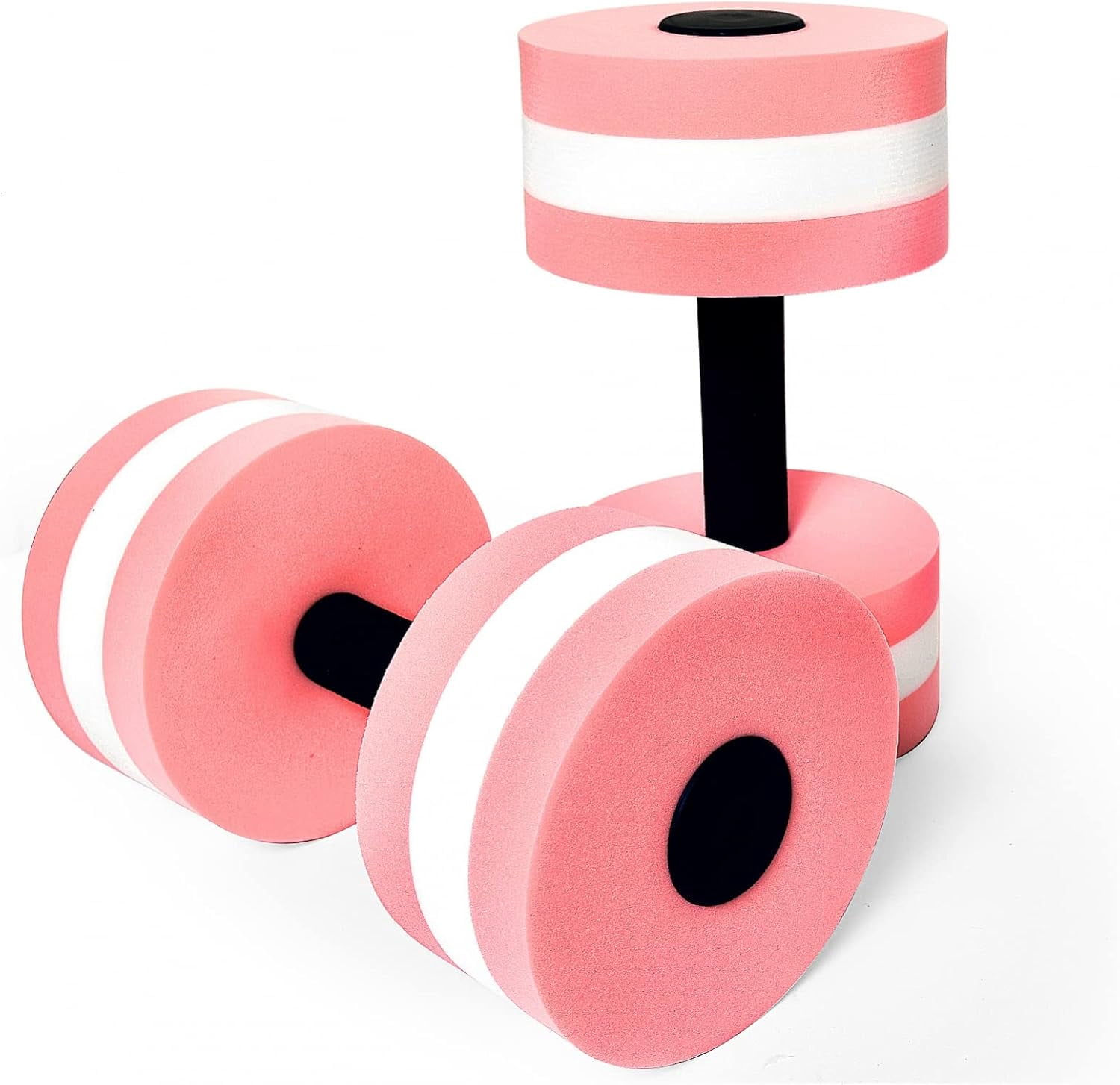 Aquatic Dumbells Set of 2 Water Dumbells Pool Resistance Water Weight ...