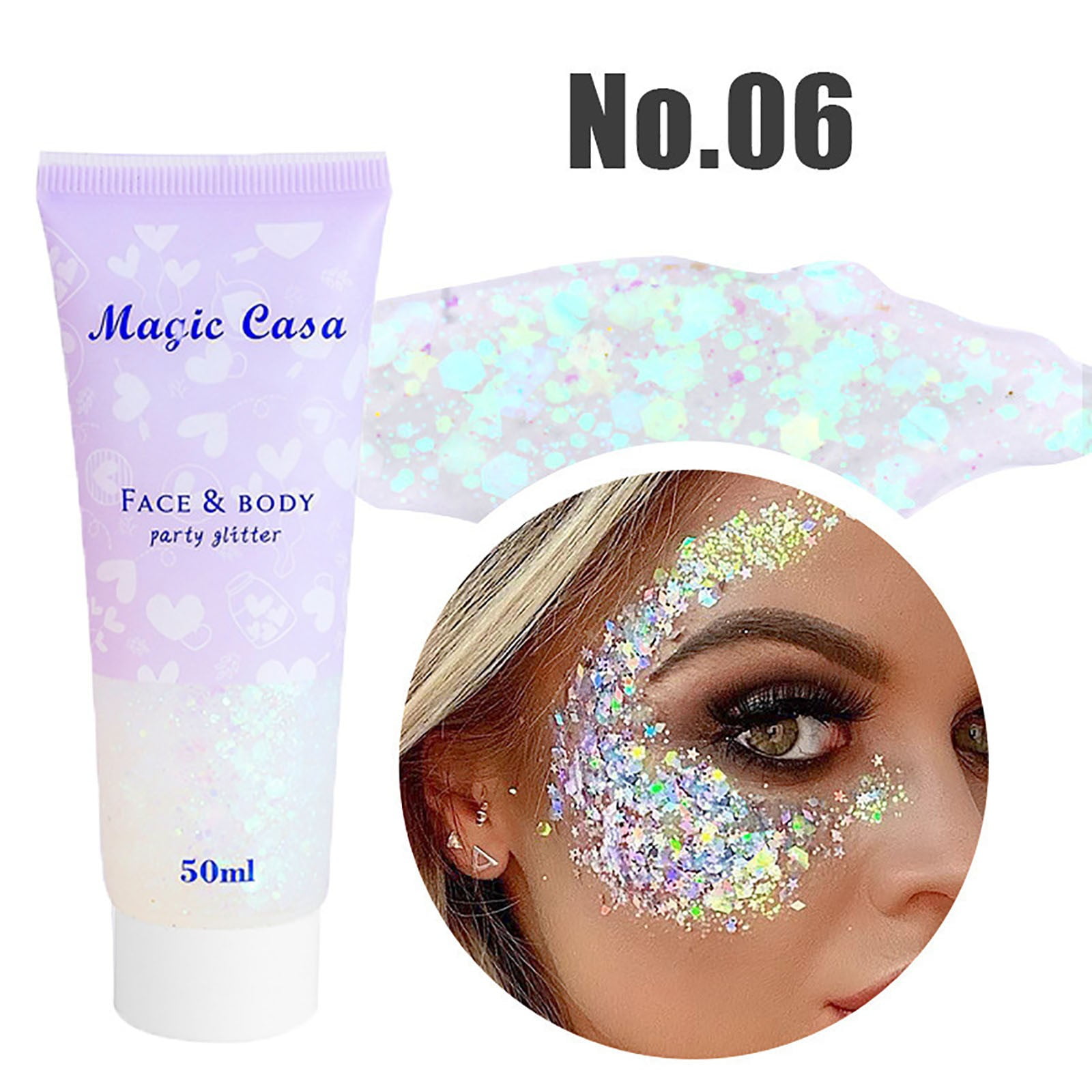 Aquatic Enchantress Glitter Jelly Oceanic Facial Highlighter For Stage ...