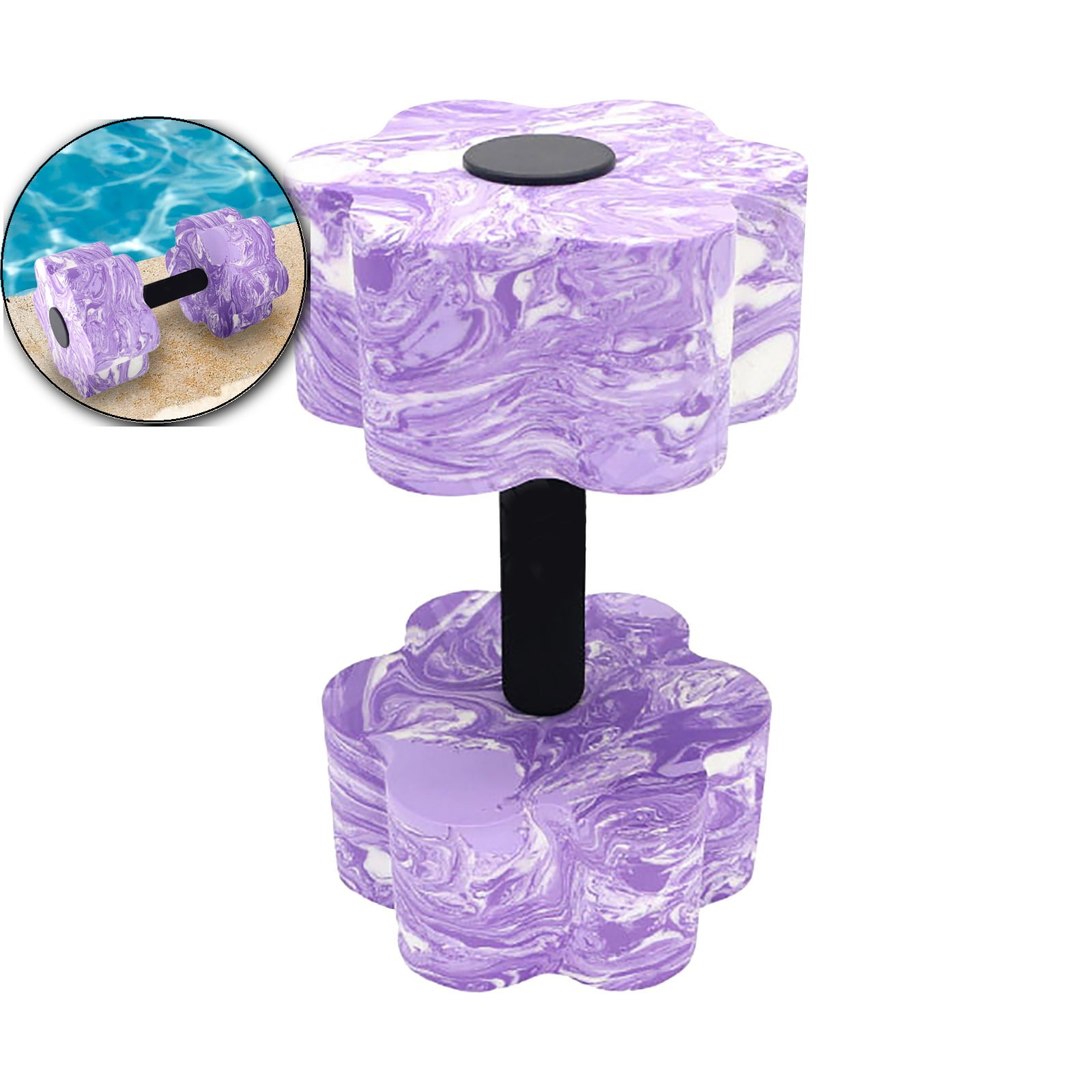 Aquatic Exercise Dumbbell, Aqua Fitness Barbell, Flowers High-Density ...