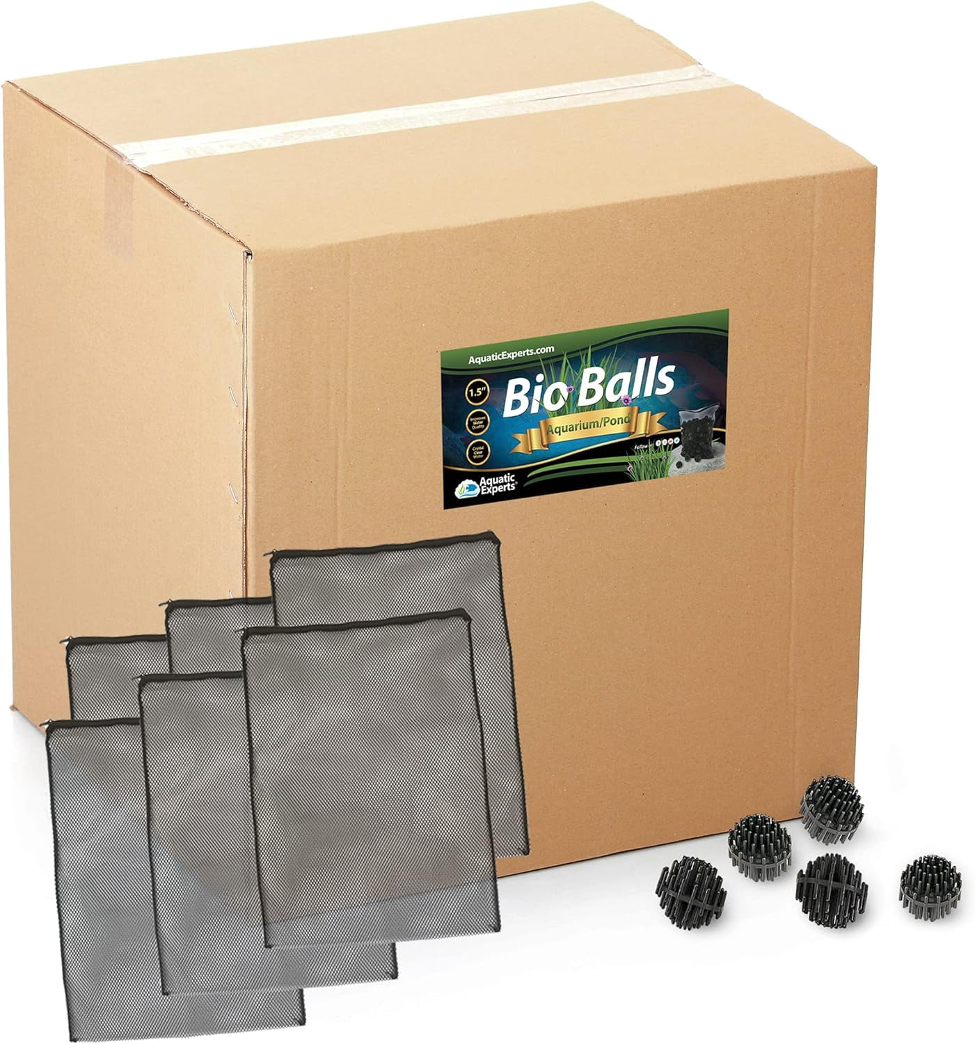 Aquatic Experts Bio Balls Filter Media Bulk - 1.5 Inch Bio Balls for ...