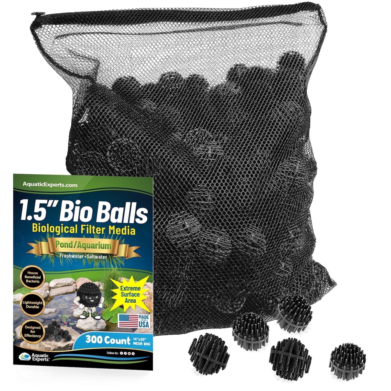 Aquatic Experts - Bio Balls Filter Media for Large Aquarium Pond ...