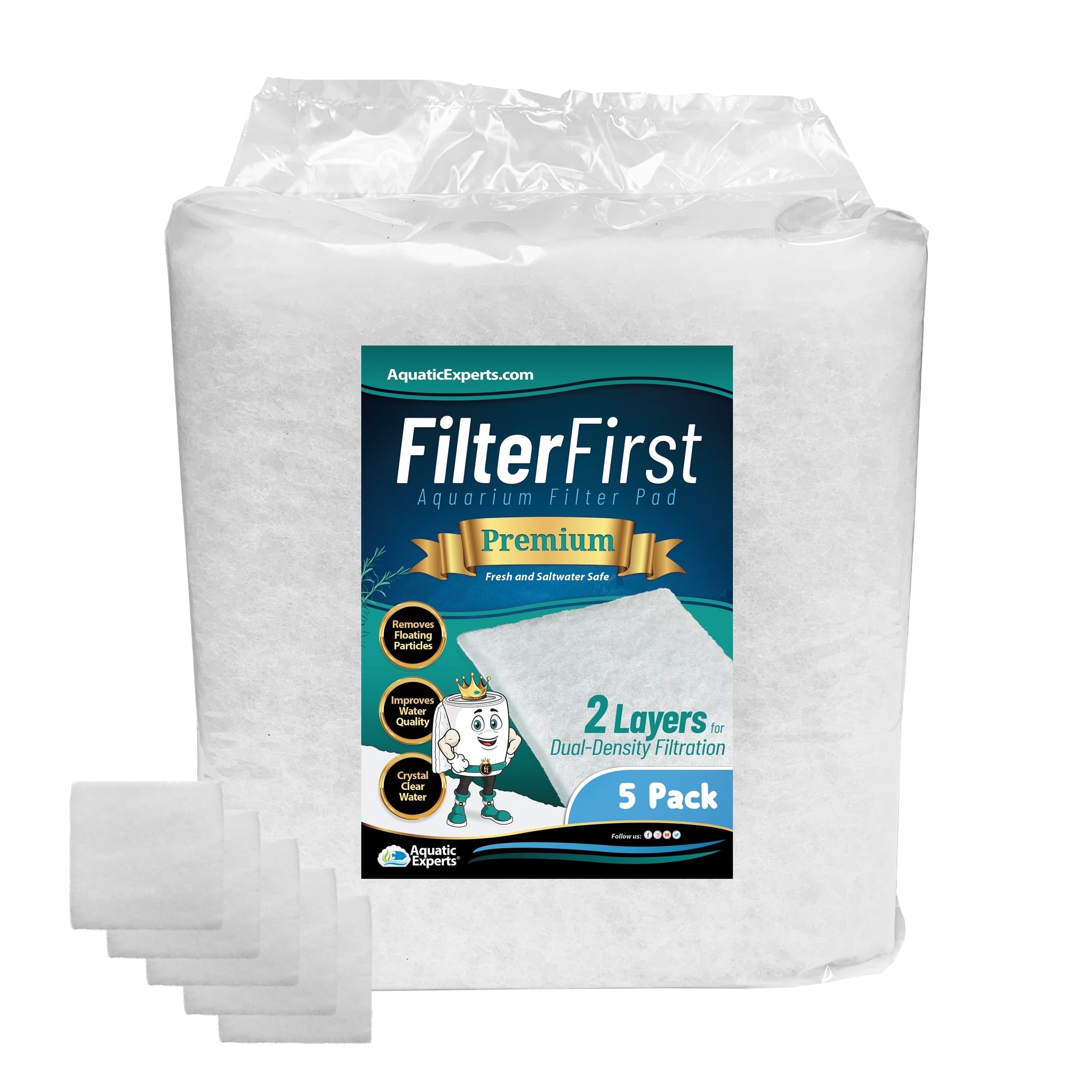 Aquatic Experts - FilterFirst Aquarium Filter Pad Media Roll Crystal ...