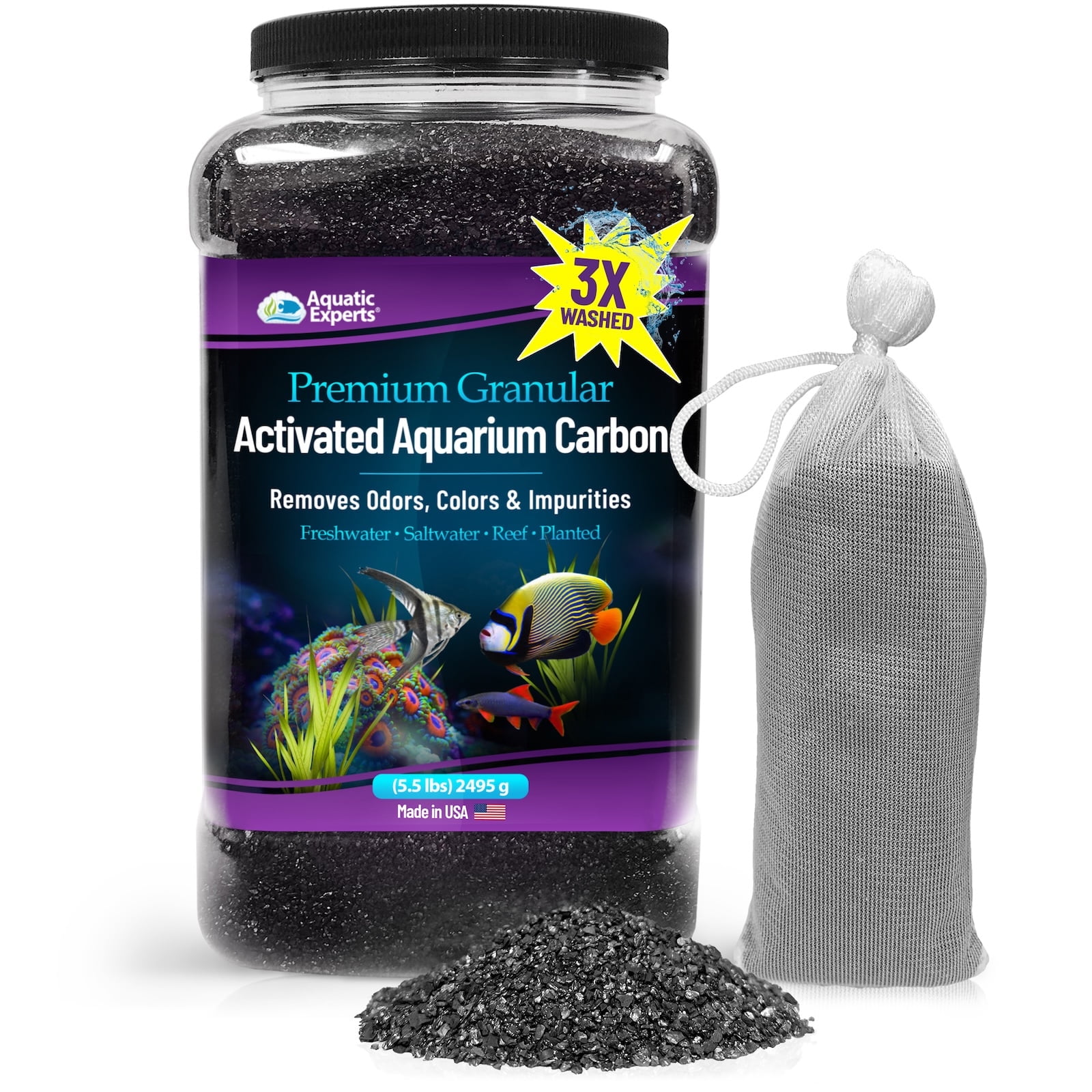 Aquatic Experts - Premium Activated Carbon Aquarium Water Filter ...