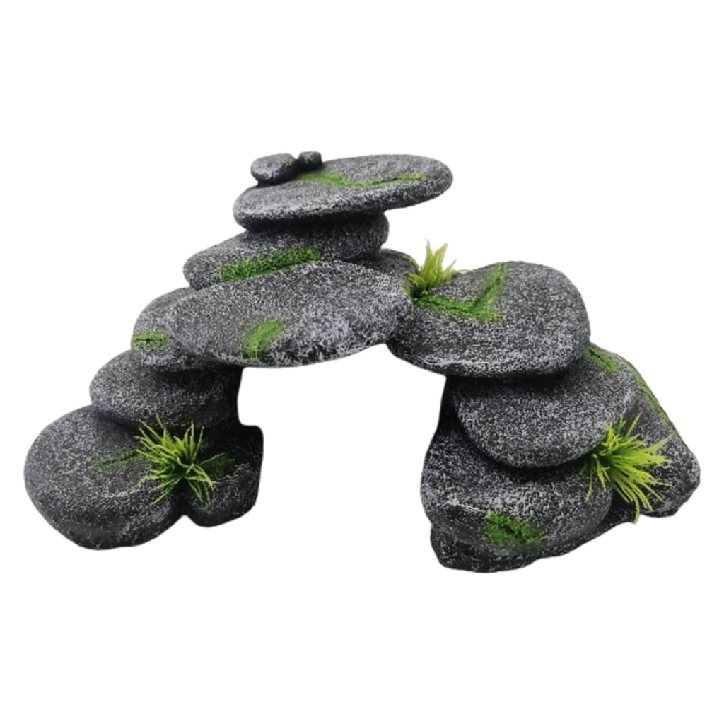 Aquatic Fish Stone Cave Shelter Fishtanks Cave Hiding House Aquariums ...