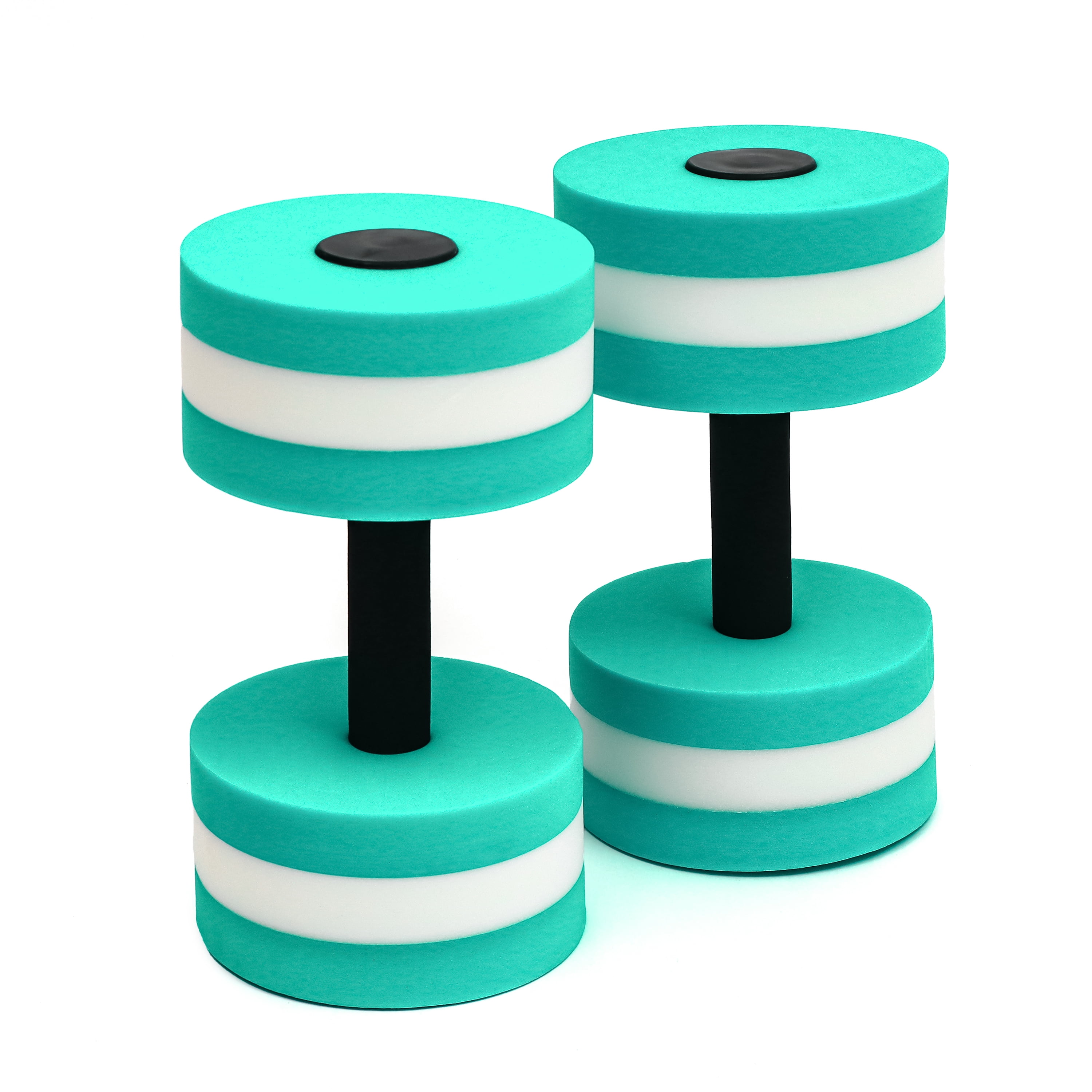 Aquatic Foam Exercise Dumbbells for Water Aerobics (Set of 2, Teal ...