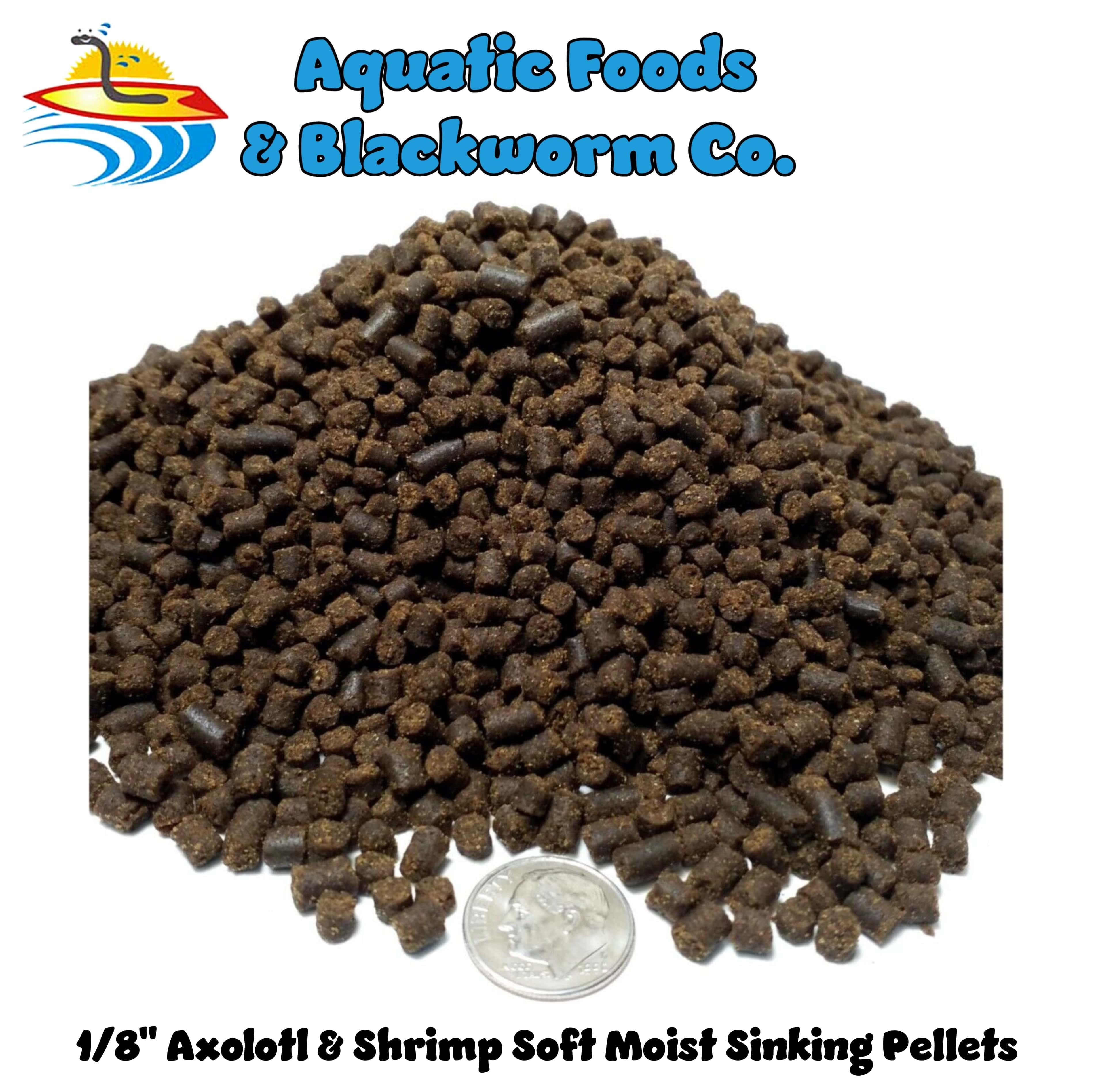 Aquatic Foods 1/8" Rangen's Soft Moist Sinking Pellets for Axolotls ...