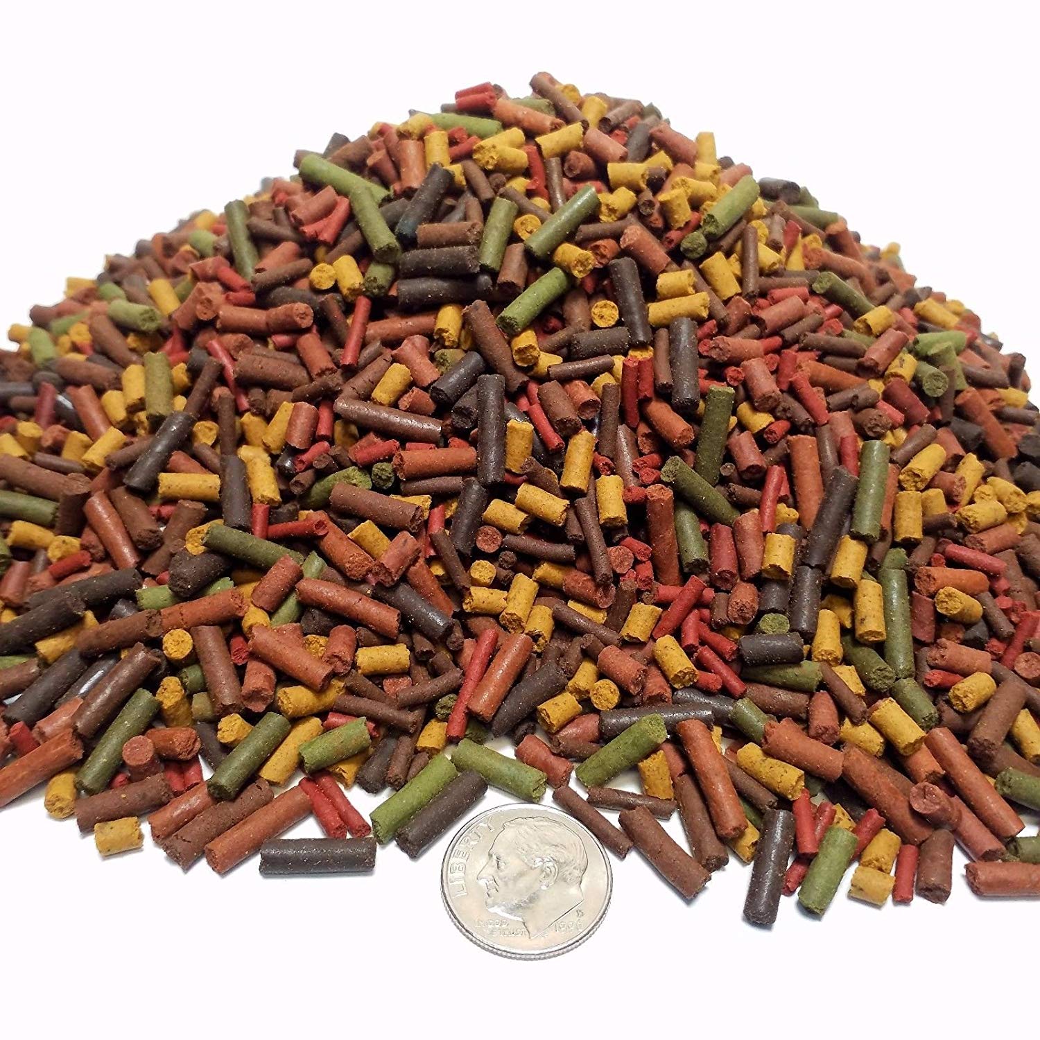 Aquatic Foods 7-type Sinking Sticks, Bits & Micro Sticks Blend - 1/4-lb ...