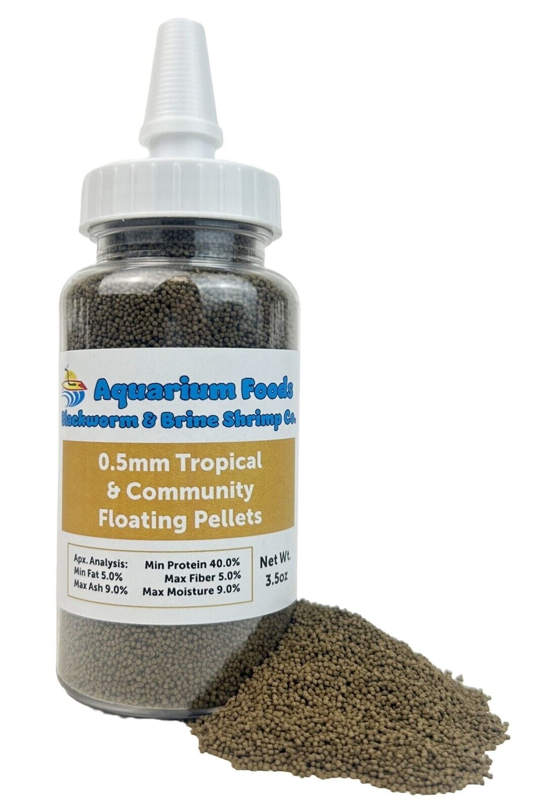 Aquatic Foods Inc. 0.5mm Tropical & Community Fish High Protein Micro ...
