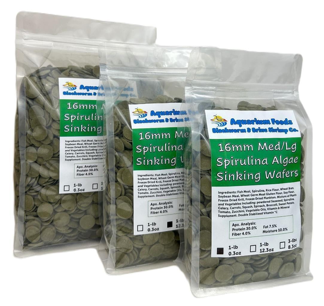 16mm - 5/8" Sinking Wafers of Algae, Spirulina, Veggies for All ...
