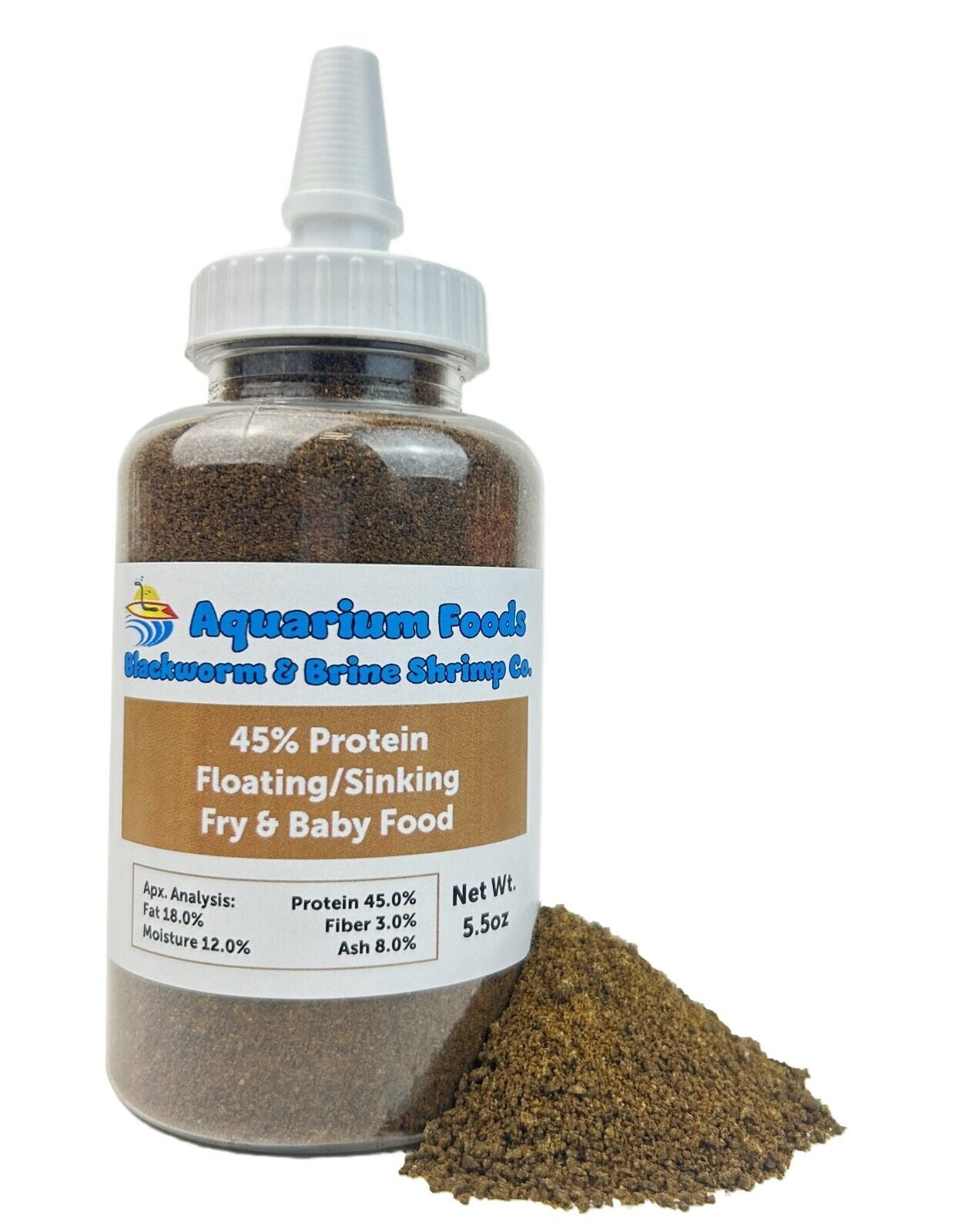 Aquatic Foods Inc. 45% Protein Floating/Sinking Vitamin Enriched Food ...
