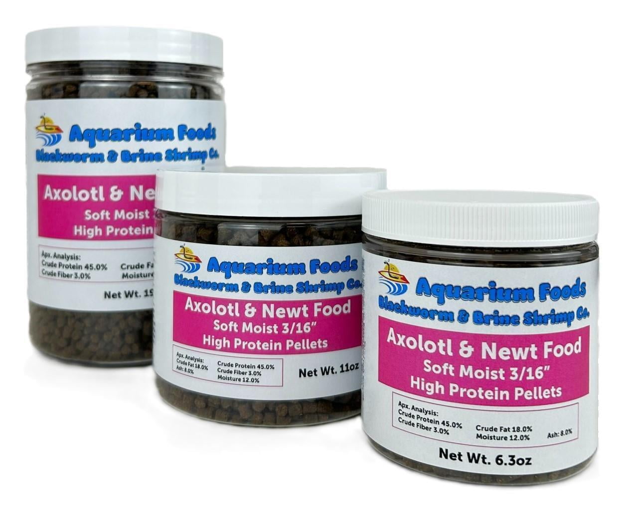 Aquatic Foods Inc. Axolotl Food 3/16" - 4mm Soft Moist Sinking Rangen ...