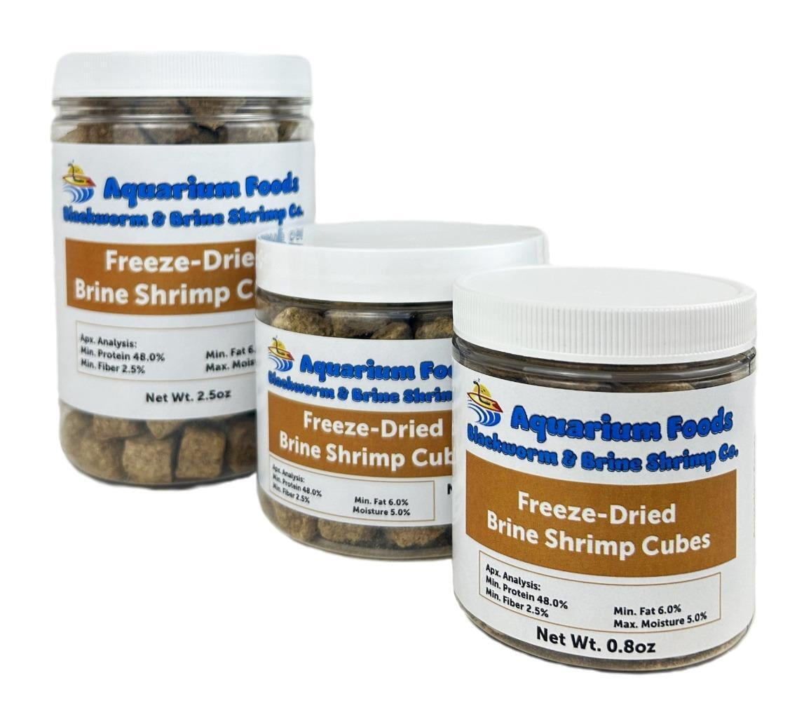 Aquatic Foods Inc. Brine Shrimp - Freeze-Dried Brine Shrimp Cubes for Discus, Cichlids, Koi ...