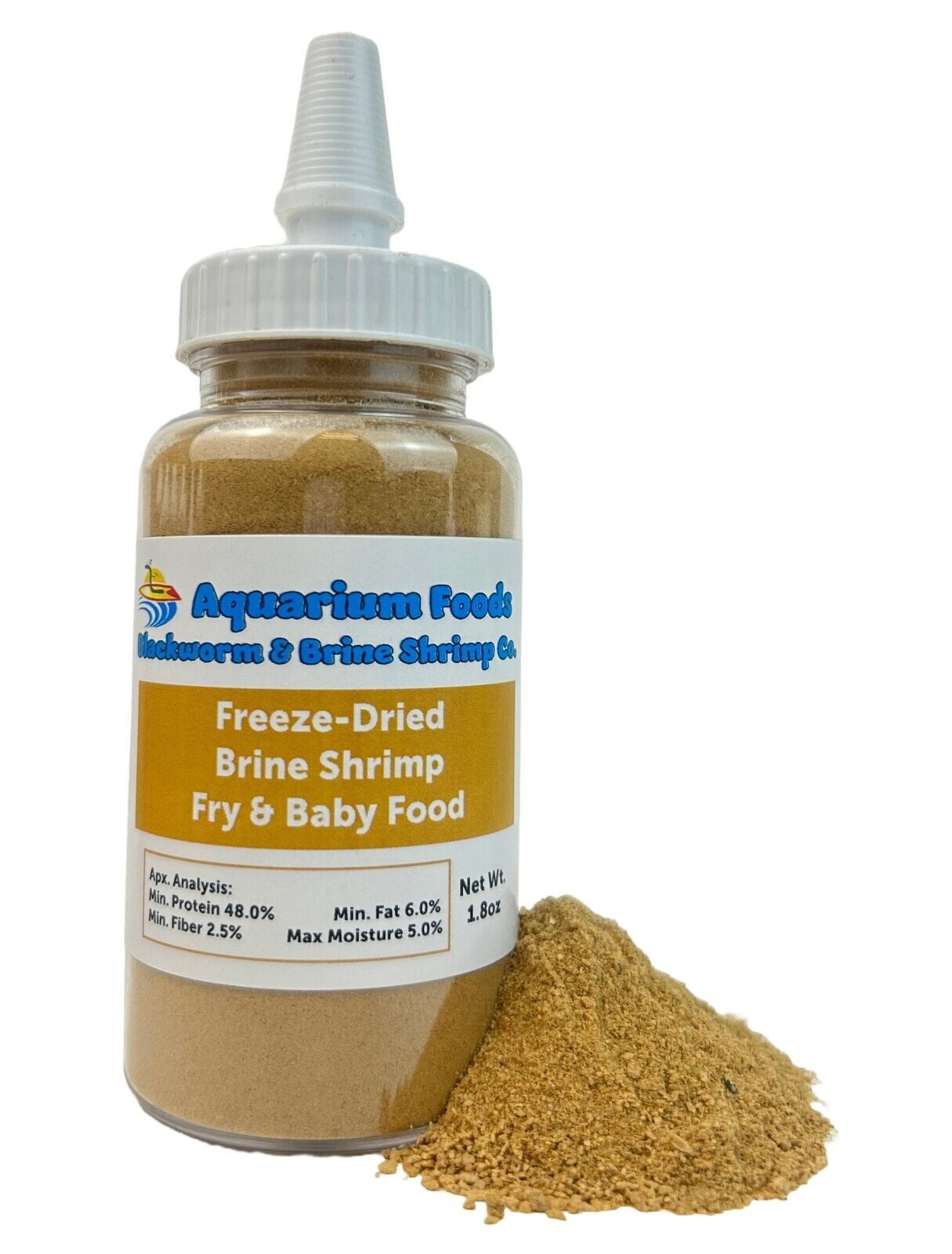 Aquatic Foods Inc. Brine Shrimp Powder-Small Bits Fry & Baby Food, for ...