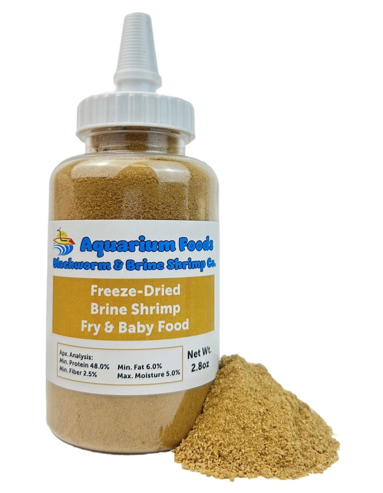 Aquatic Foods Inc. Brine Shrimp Powder-Small Bits Fry & Baby Food, for ...
