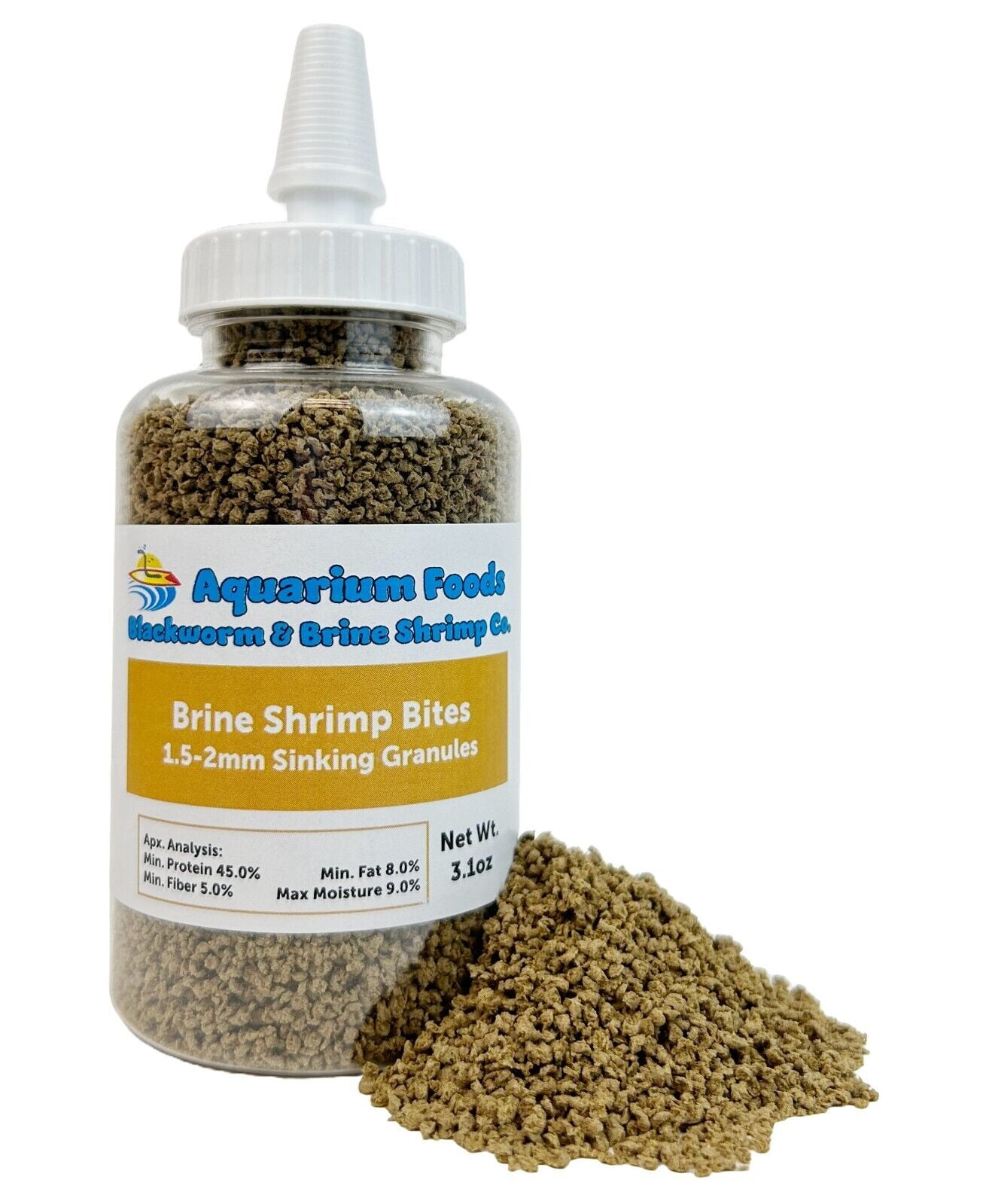 Brine Shrimp Sinking Bites for Guppies, Nano Fish, Cichlids, Discus ...