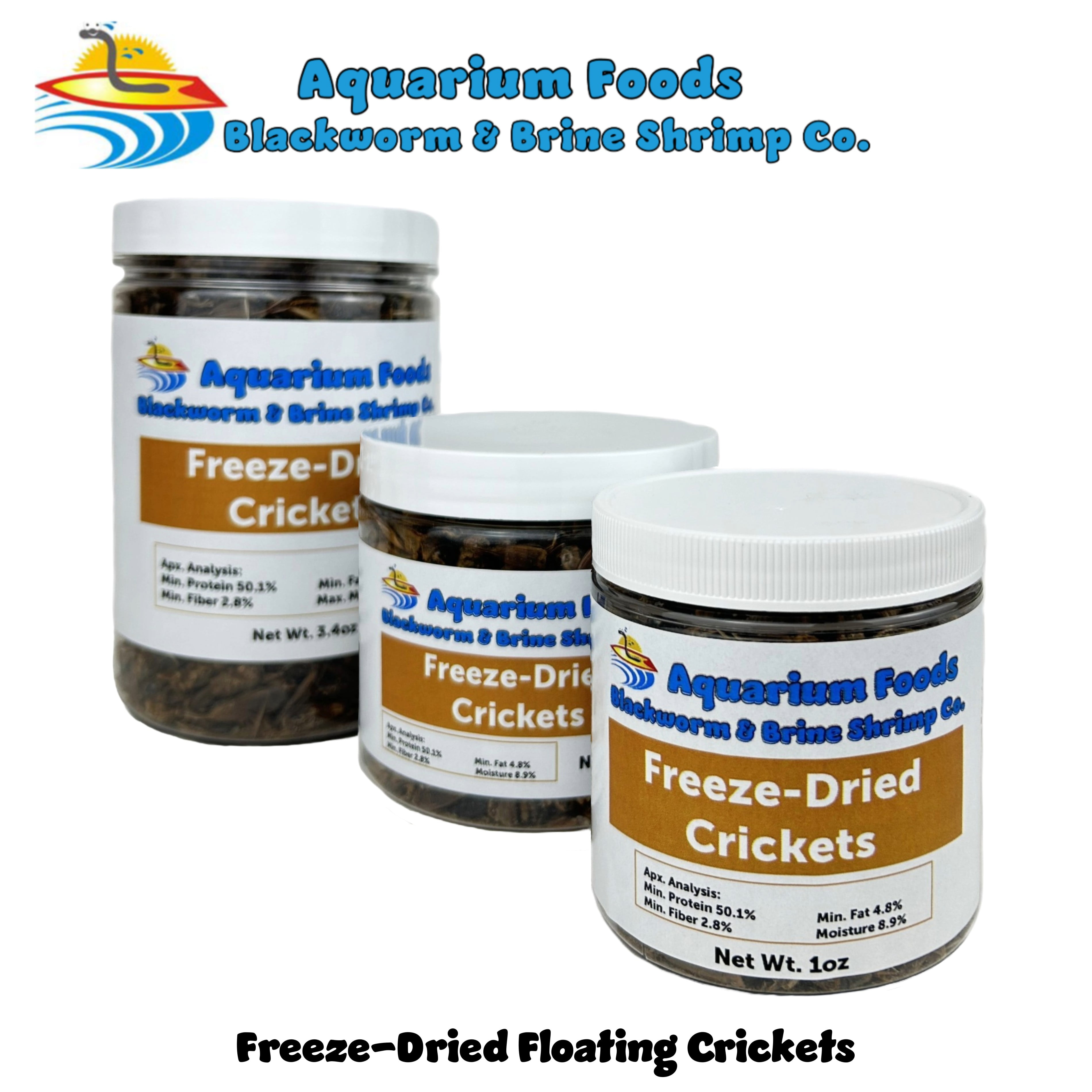 Crickets - Freeze-Dried Natural Crickets for Large Fish, Reptiles ...