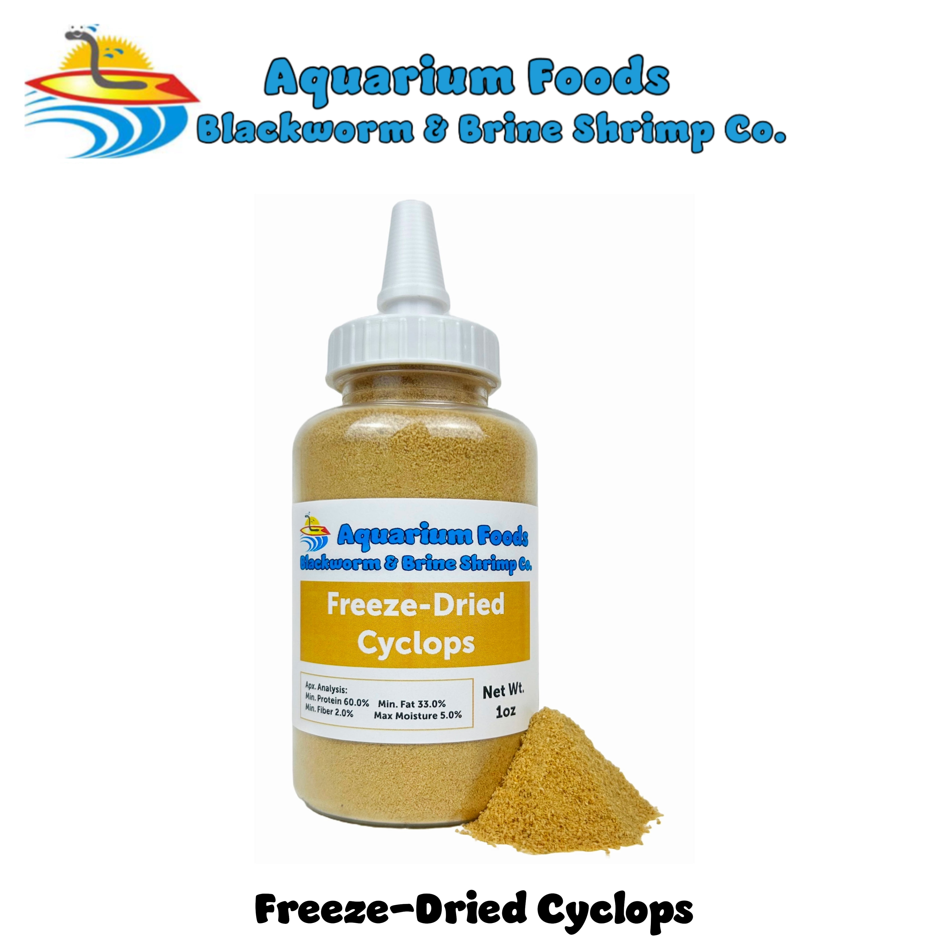 Aquatic Foods Inc. Freeze-Dried Cyclops/Copepods for Tropical Fish Fry ...