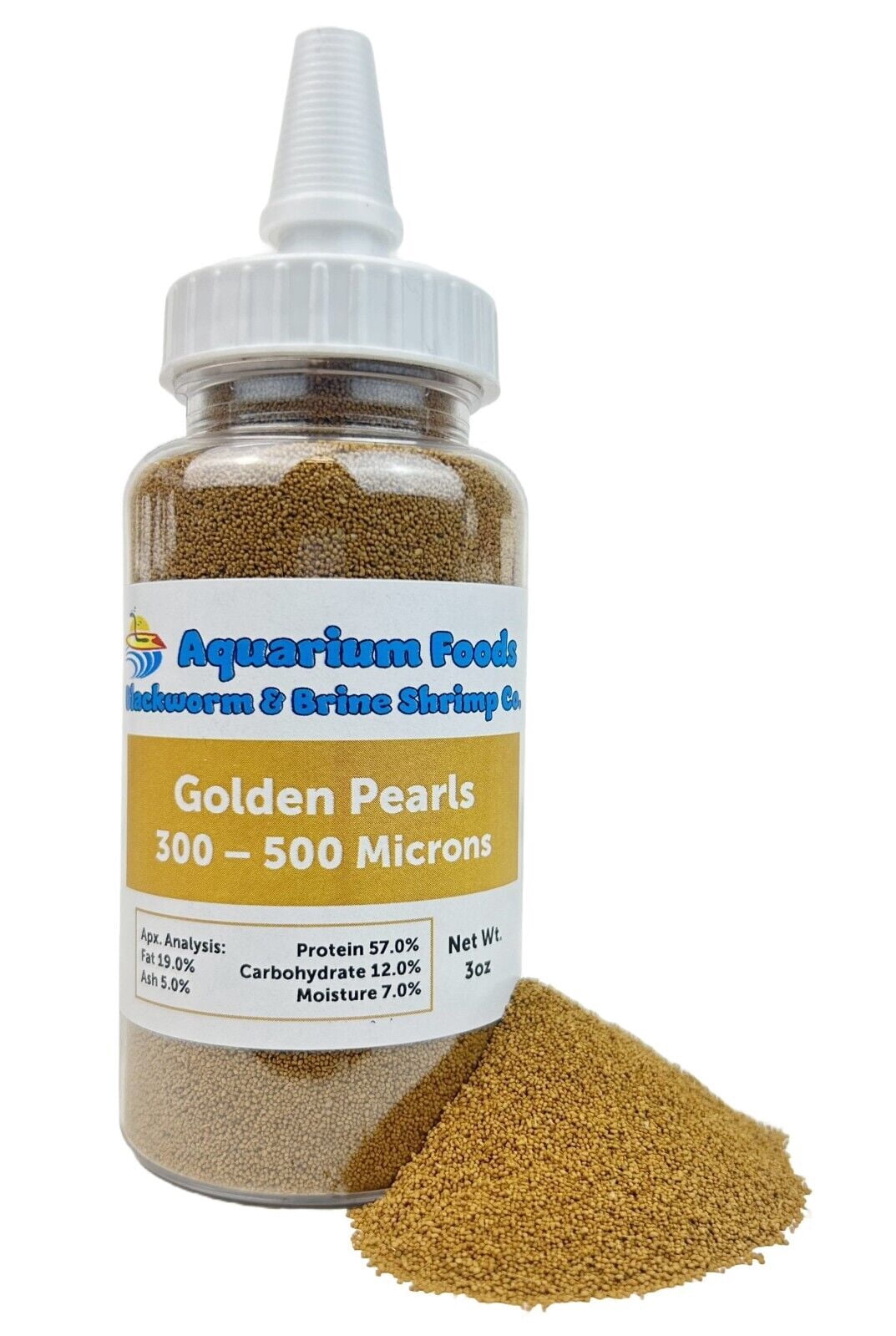 Golden Pearls 300-500 Microns for Tropical Fish Fry and Babies, Koi and ...