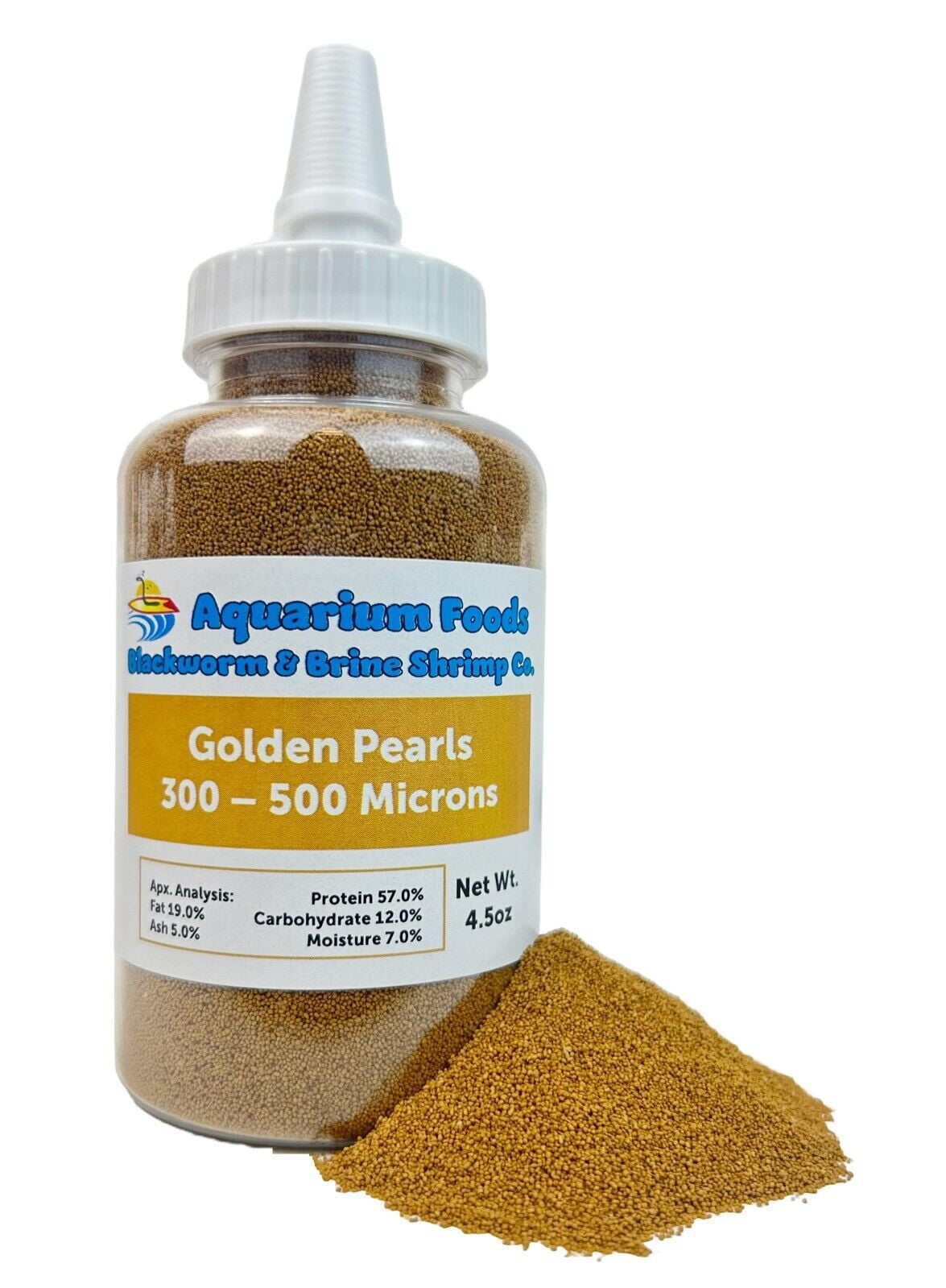 Golden Pearls 300-500 Microns for Tropical Fish Fry and Babies, Koi and ...