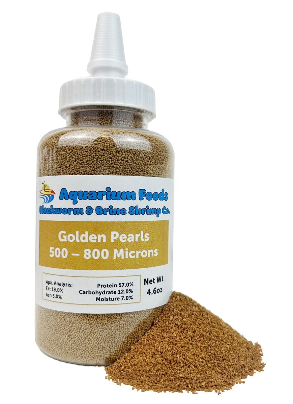 Golden Pearls 500-800 Microns for Tropical Fish Fry and Babies, Koi and ...