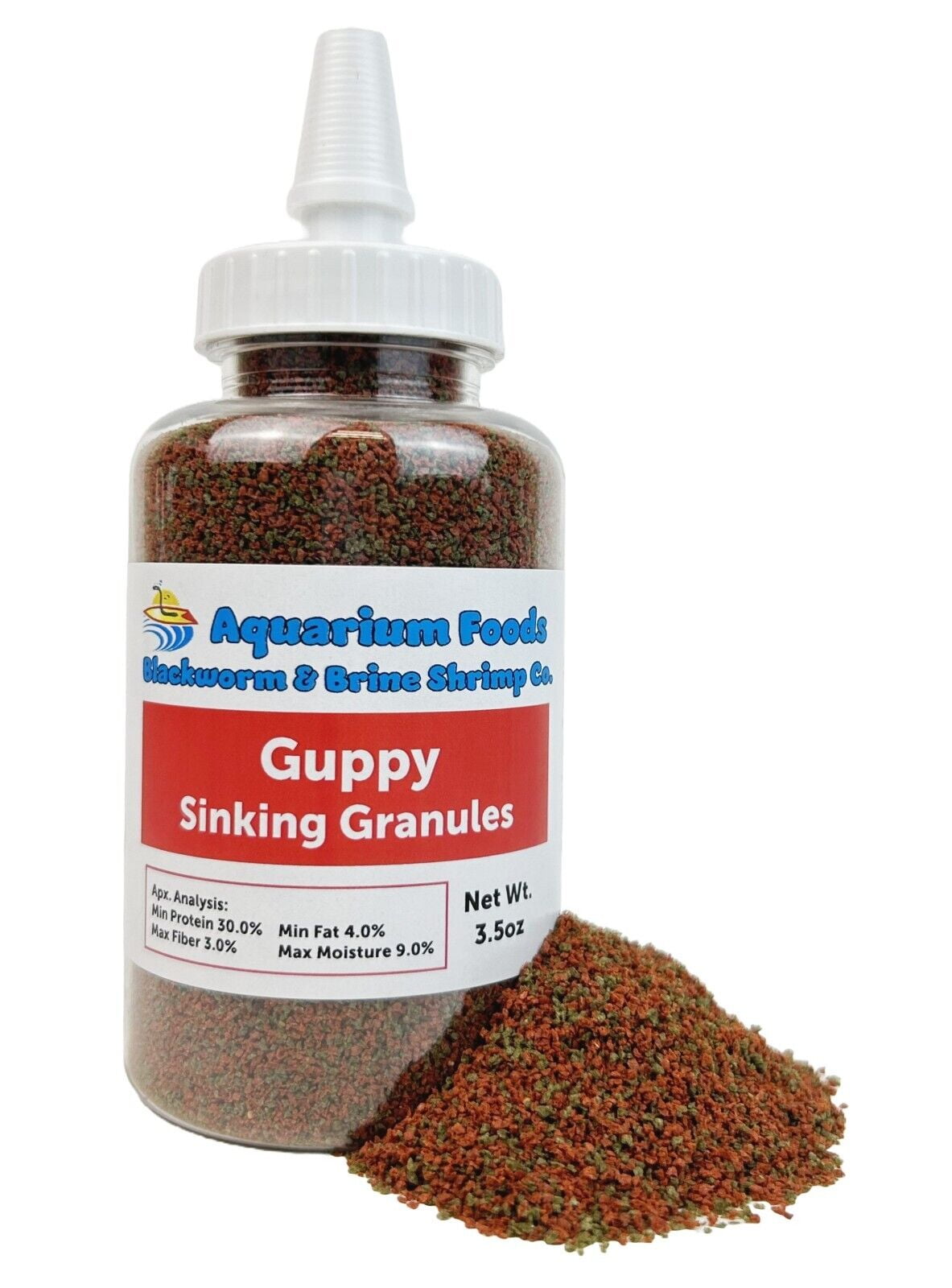 Aquatic Foods Inc. Guppy Sinking Granules Fish Food for Guppies ...