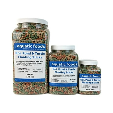 Aquatic Foods Inc. Koi 7/16" x 5/32" 28% Protein Floating Sticks for ...