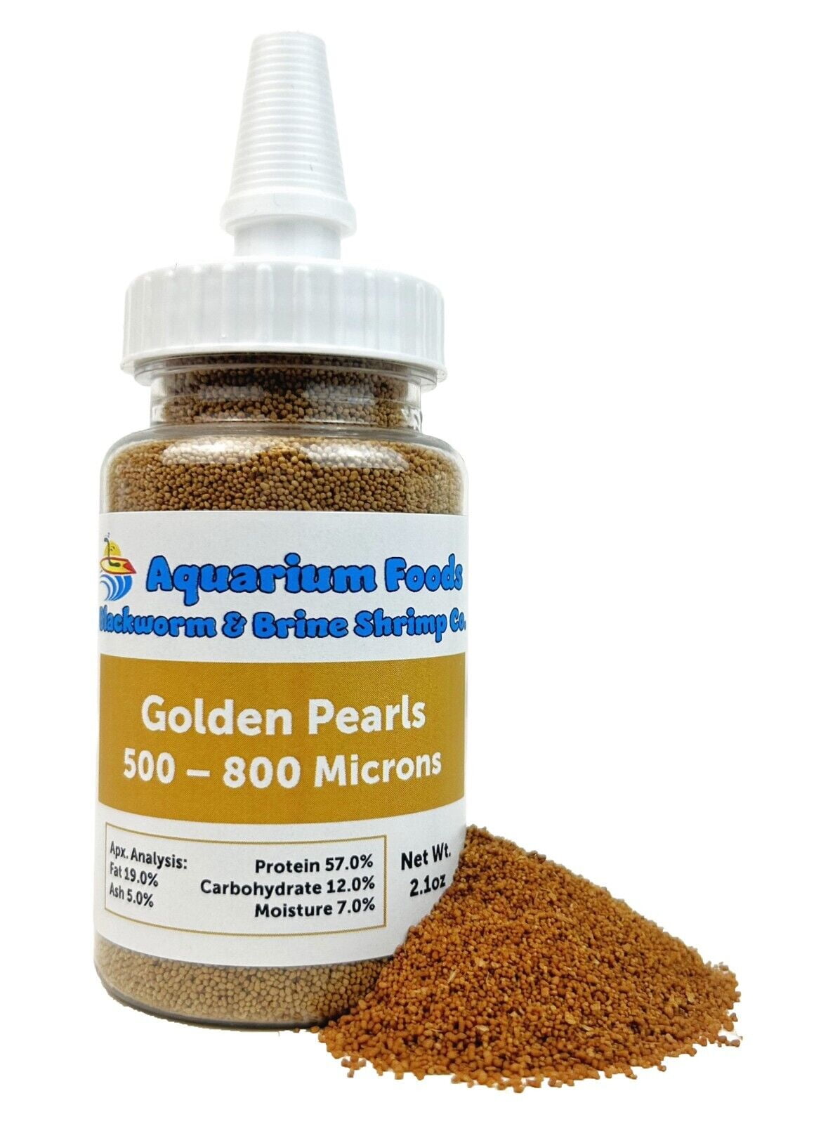 Aquatic Foods Inc. Small Fry Food Micro 500-800 Golden Pearls Baby Fish ...