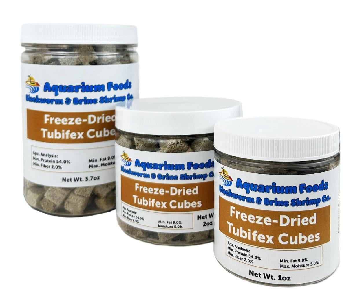 Aquatic Foods Inc. Tubifex Worms - Freeze-Dried Tubifex Worm Cubes for ...