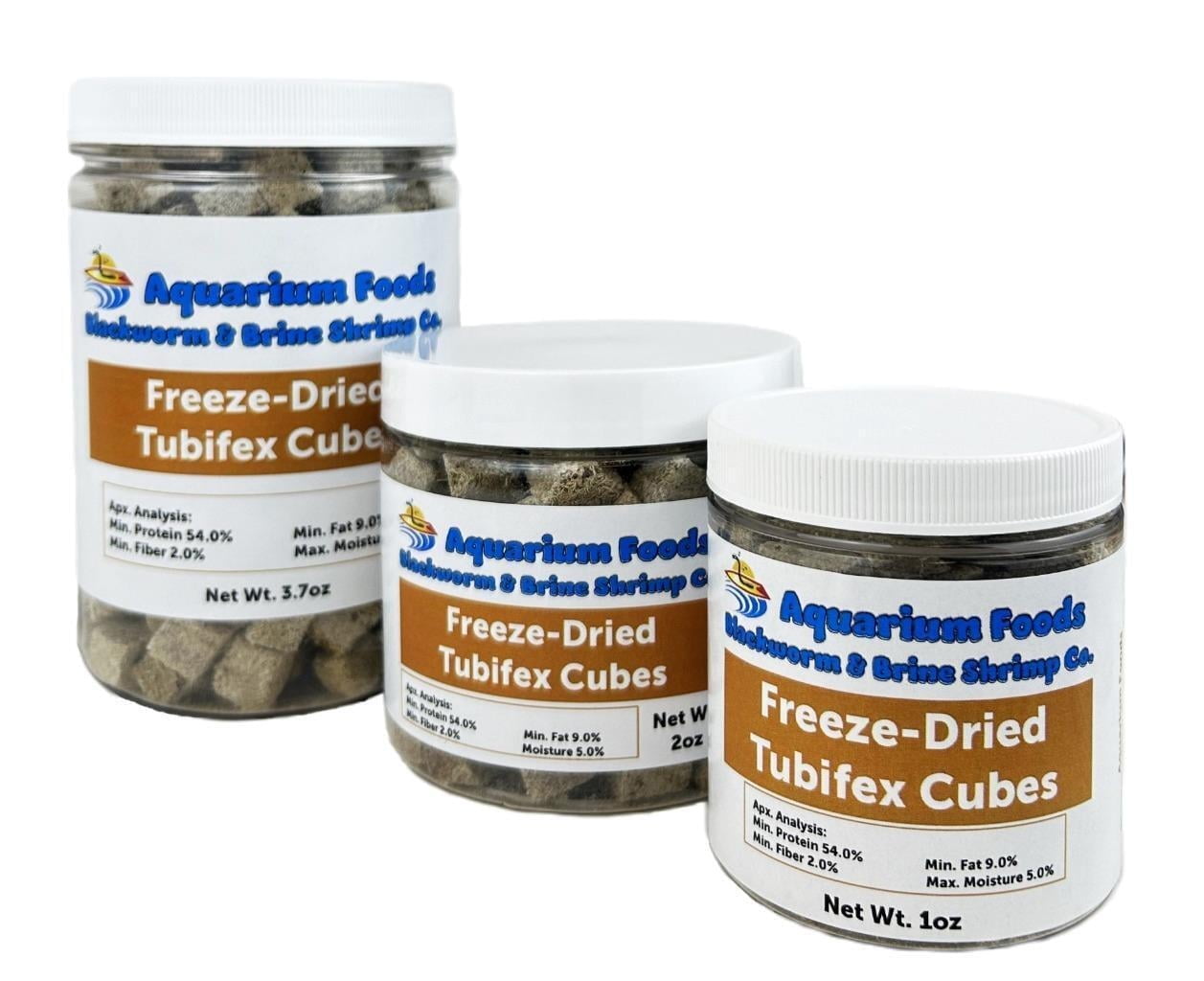 Aquatic Foods Inc. Tubifex Worms - Freeze-Dried Tubifex Worm Cubes for ...