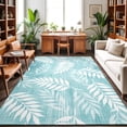 Aquatic Fronds 5'x8' Rug for Bedroom Under Queen Bed Placement ...