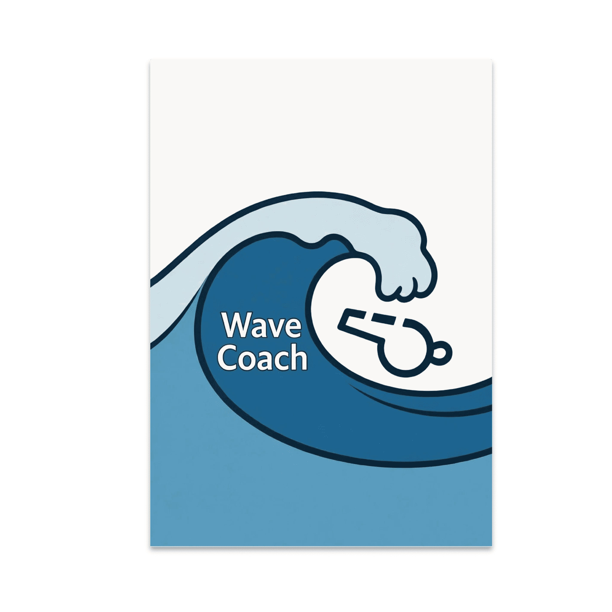 Aquatic Instructor Art - Wave Coaching Inspiration - 13x19 Poster Print ...