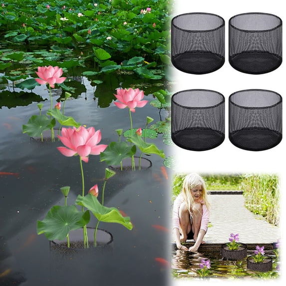 Aquatic Pond Planting Bags, Reusable Circular Flowerpots, Breathable ...