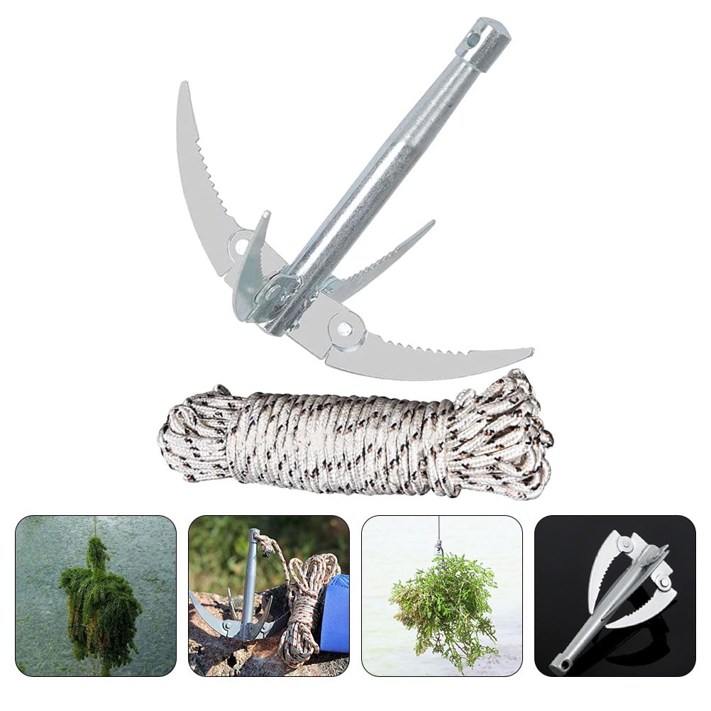 Aquatic Pond Rake Stainless Steel Weed Remover Folding Grass Cutter ...