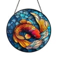 Aquatic Theme Fish Stained Glass Suncatcher – Window Decor Art ...