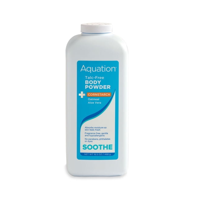 Aquation All Body Talc-Free Body Powder, Fragrance Free, 16.5 oz ...