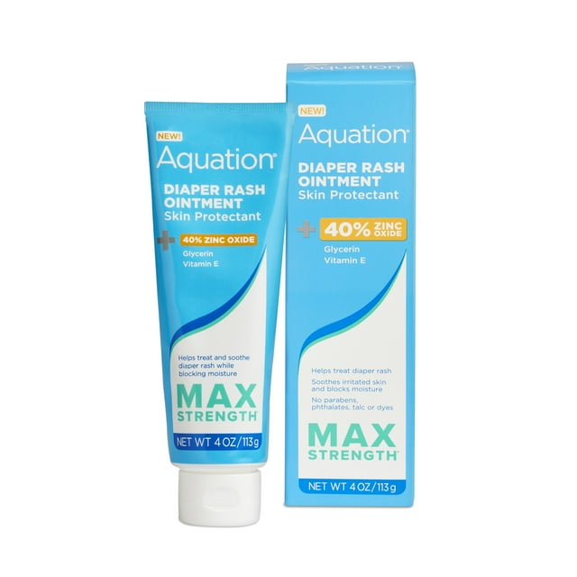 Aquation Max Strength Diaper Rash Ointment 40% Zinc Oxide, 4 OZ ...