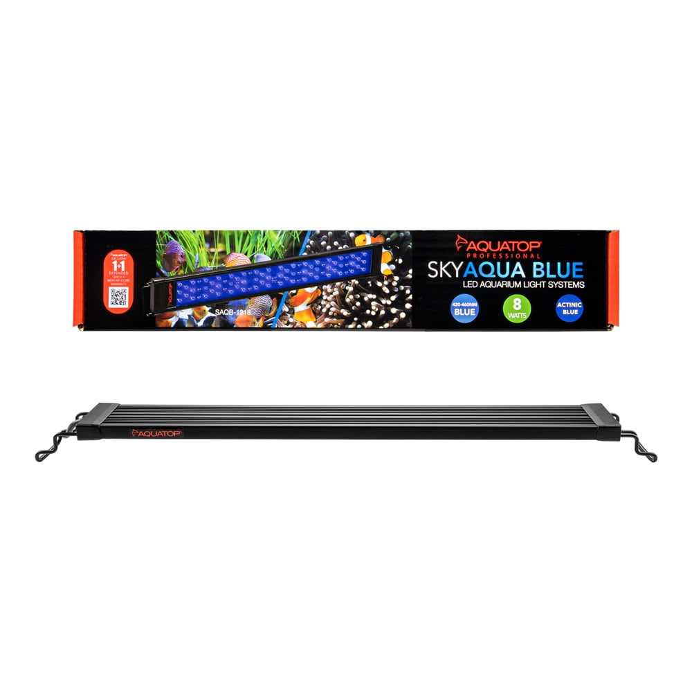 Aquatop LED Aquarium Blue Light, Actinic Spectrum, Fits 12-18 inch tank ...