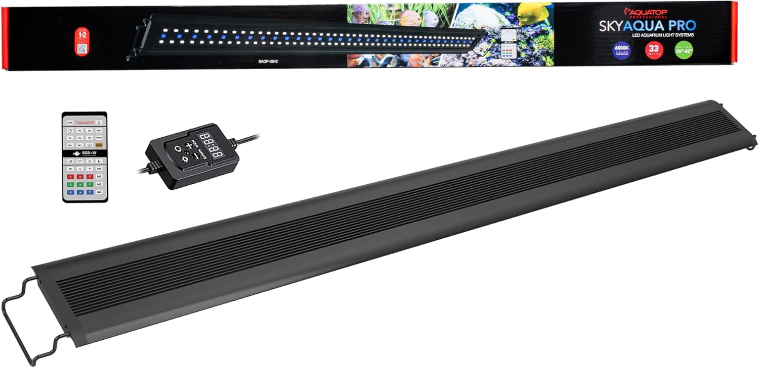 Aquatop SkyAqua Pro LED Aquarium Light, 6,500K Spectrum – Fits 36-42 ...