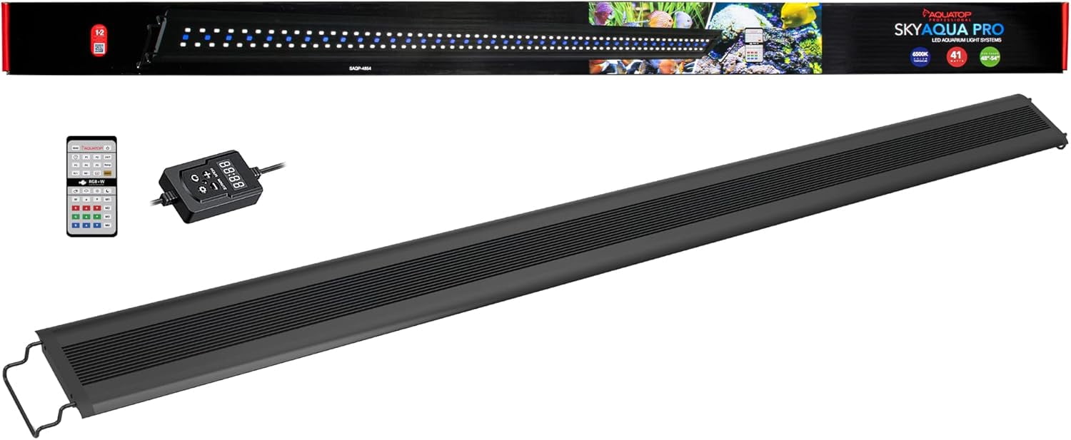 Aquatop SkyAqua Pro LED Aquarium Light, 6,500K Spectrum – Fits 48-54 ...