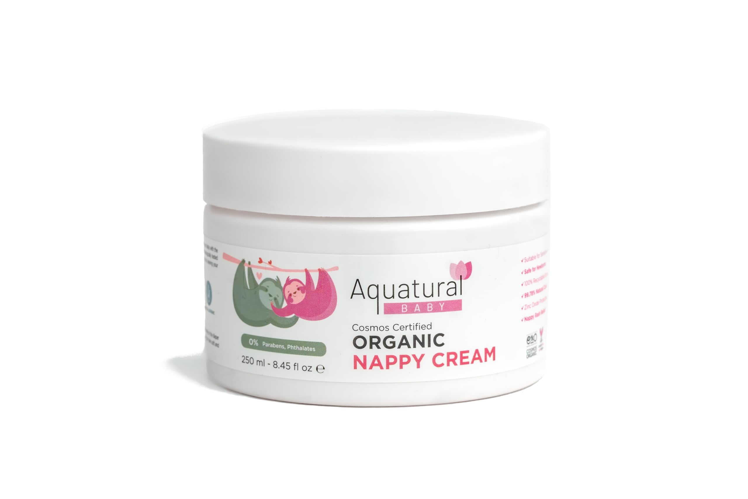 Aquatural Organic Nappy Cream OIF8 - Newborn Diaper Care - Gentle Care ...