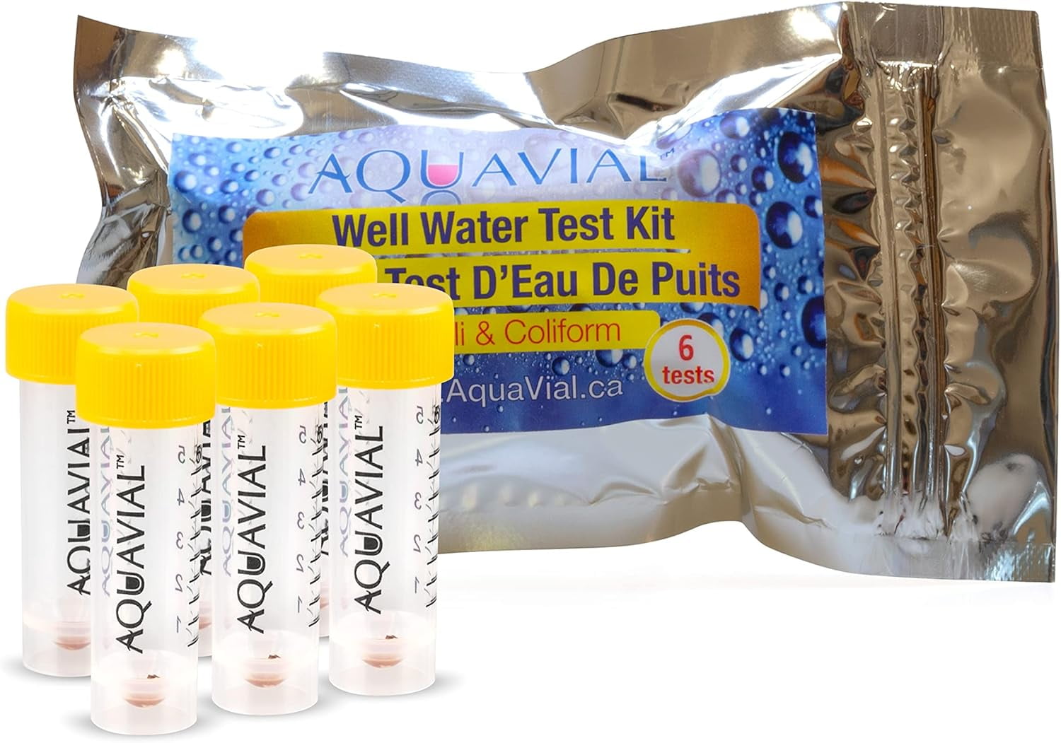 Aquavial Water Testing Kit E Coli And Coliform Water Test Kit 6 Pack