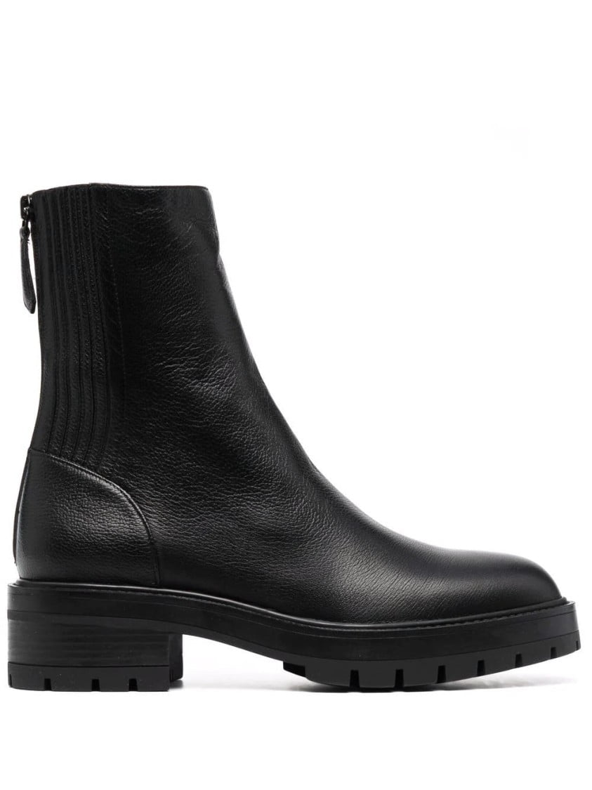 Aquazzura Saint Honore Combat Bootie Black (Women's) - Walmart.com
