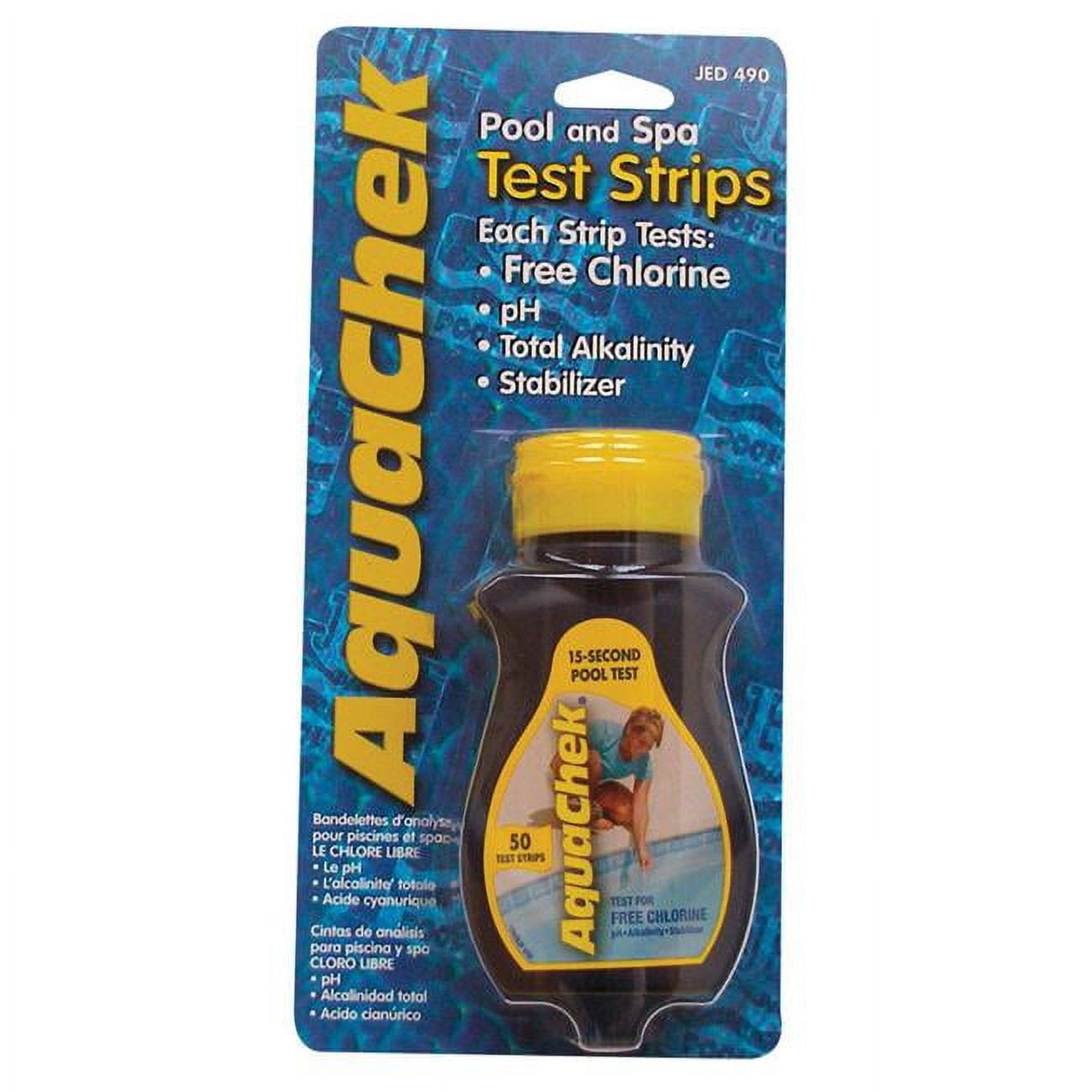 Aquachek Yellow 50 Count 4 in 1 Test Pool and Spa Test Strips - Walmart.com
