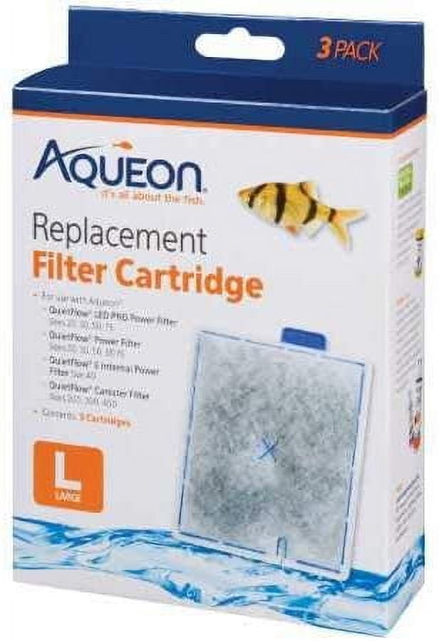 Aqueon 06087 Filter Cartridge, Large, 3-Pack - Walmart.com