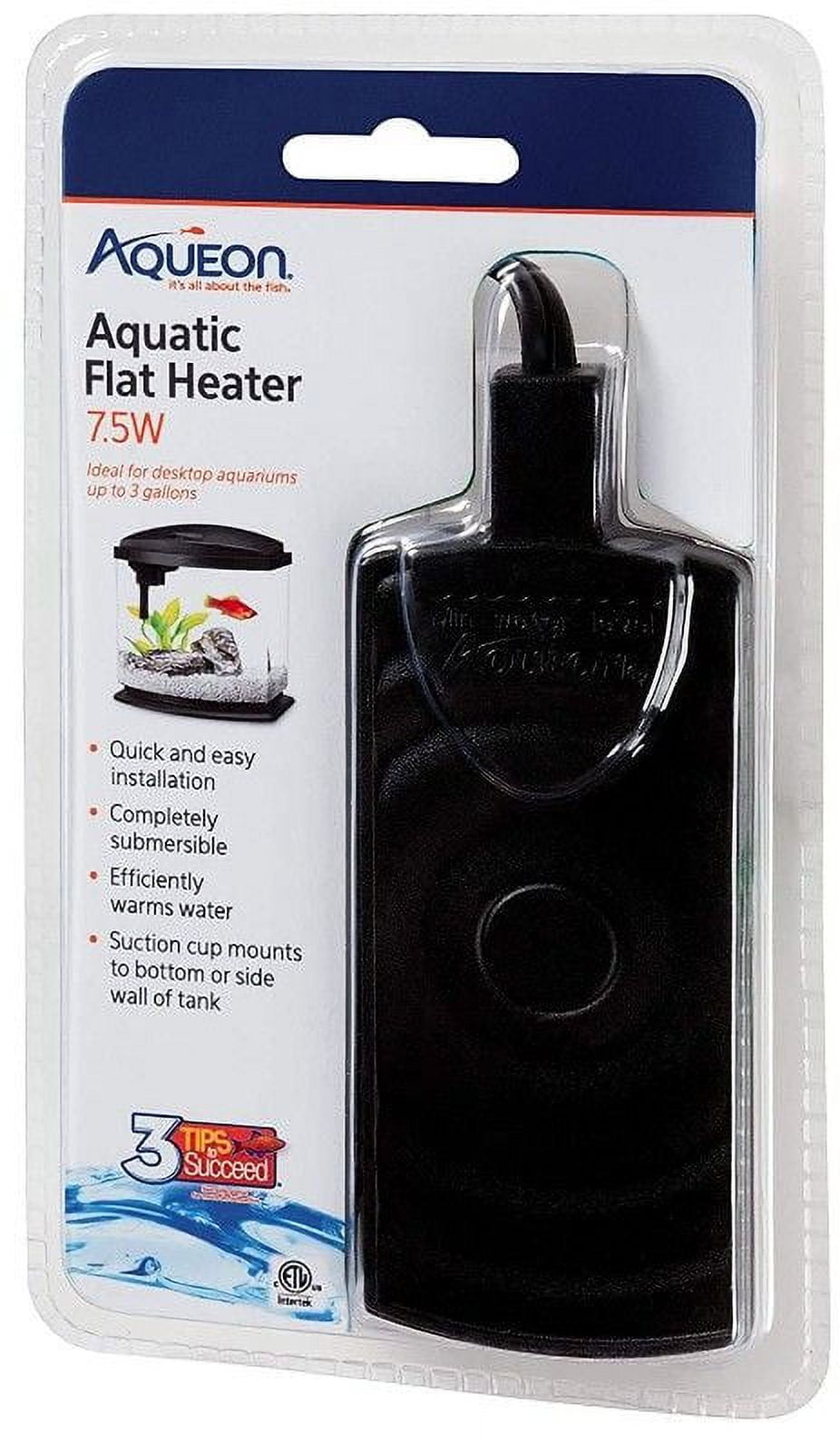 Aqueon Aquatic Flat Heater [Aquarium, Heaters Submersible] 7.5 watt (3 ...