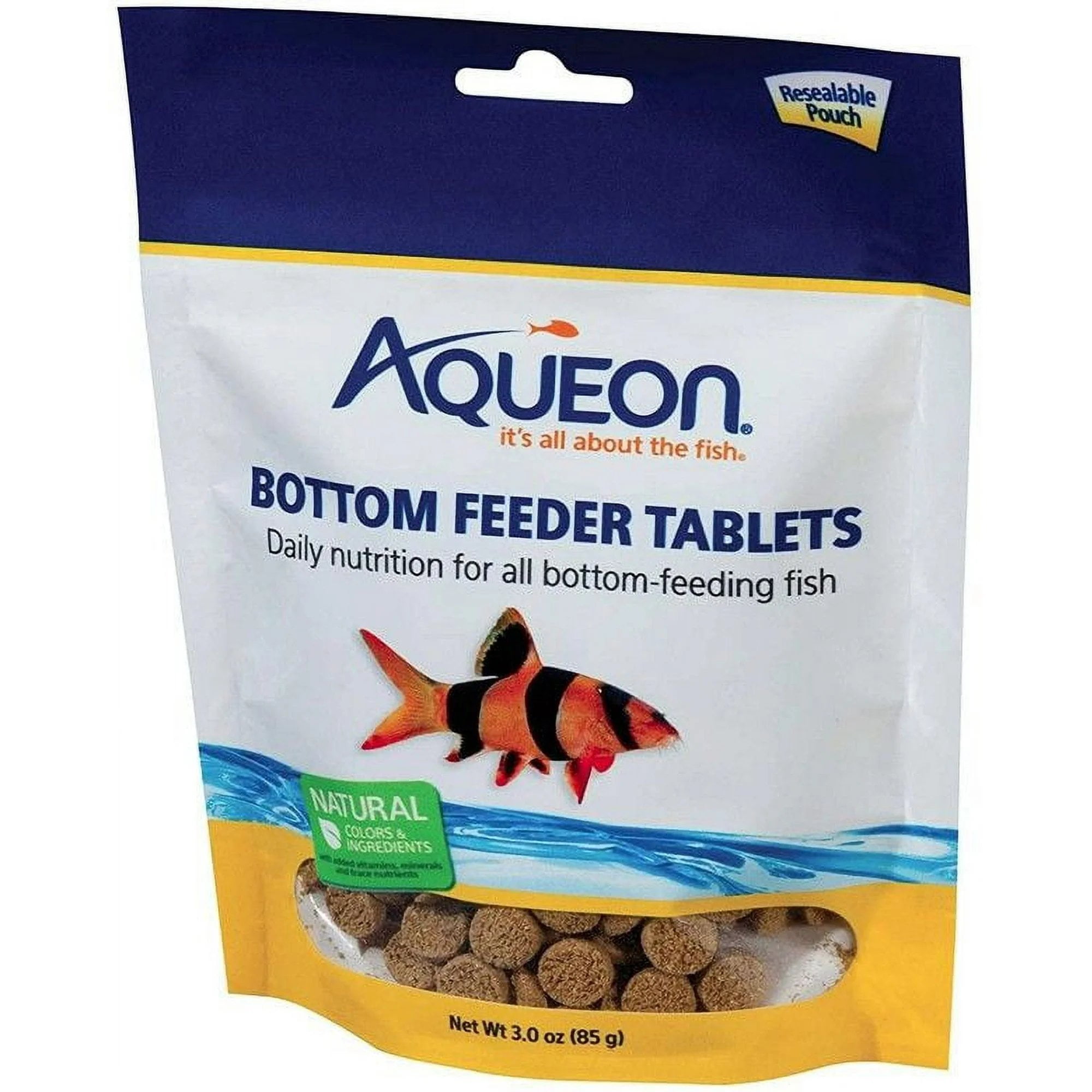 Aqueon Bottom Feeder Tablets [Aquarium, Foods Pelleted] 3 oz - Walmart.com